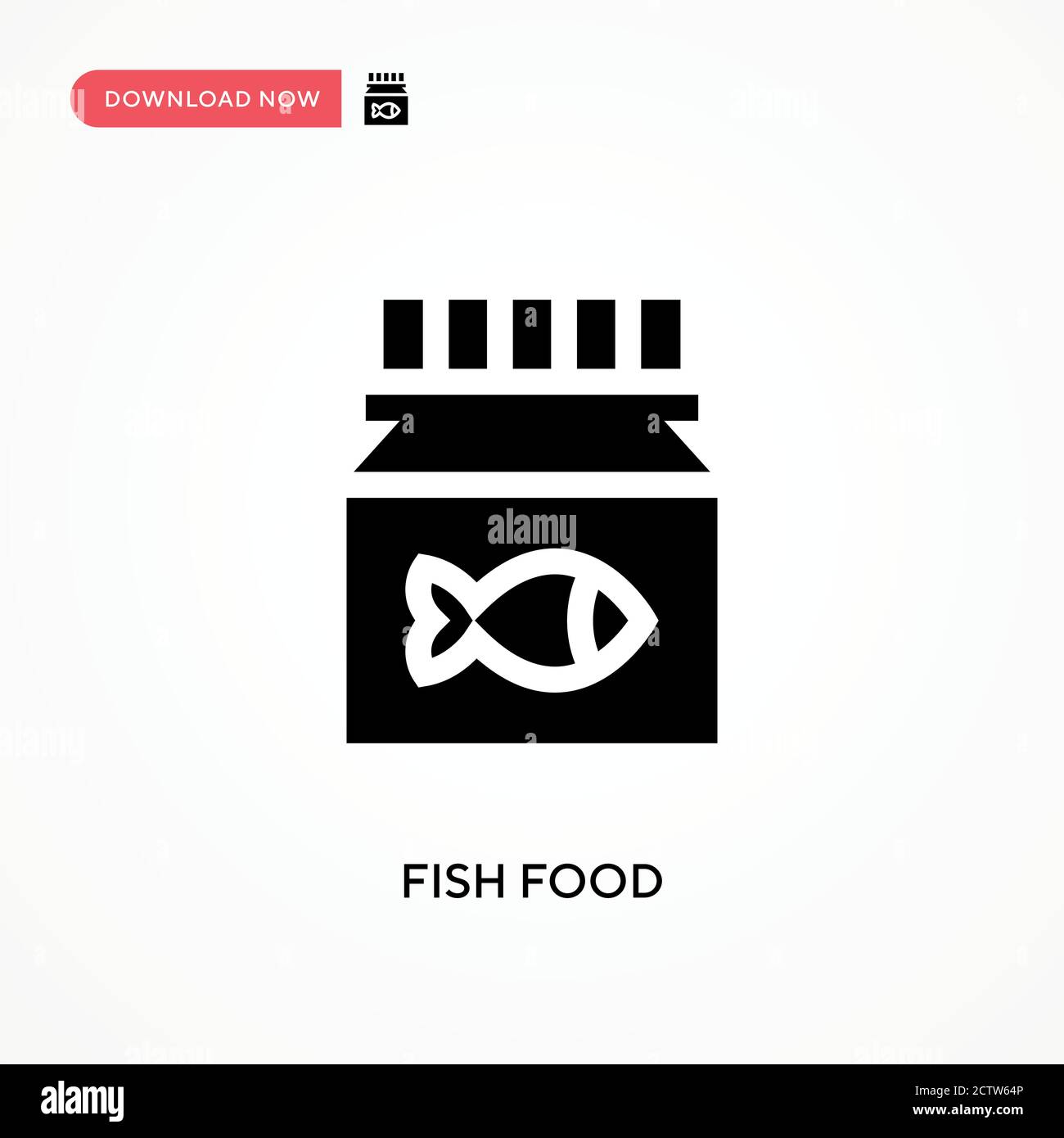 Fish food vector icon. . Modern, simple flat vector illustration for ...