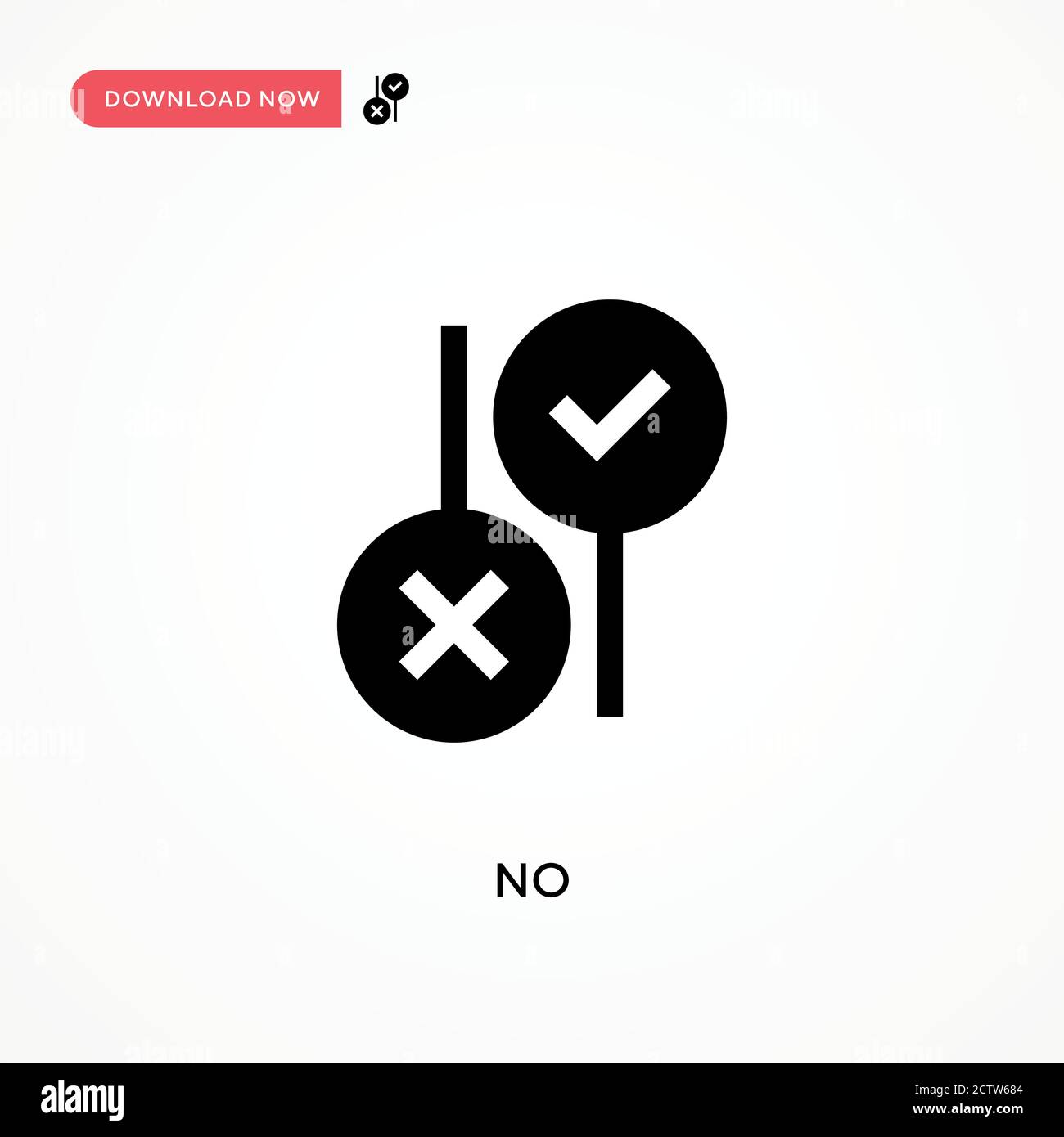 No vector icon. . Modern, simple flat vector illustration for web site ...