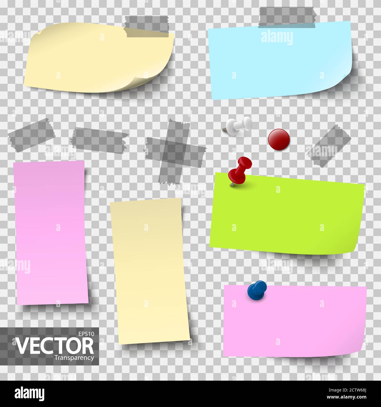 vector file of empty papers collection with different office ...