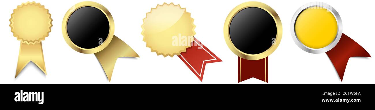 vector file template of different colored buttons with banners Stock ...