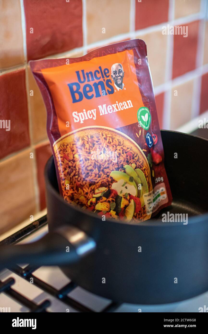 Original 'Uncle Ben's' Rice packet prior to the name change to 'Ben's ...