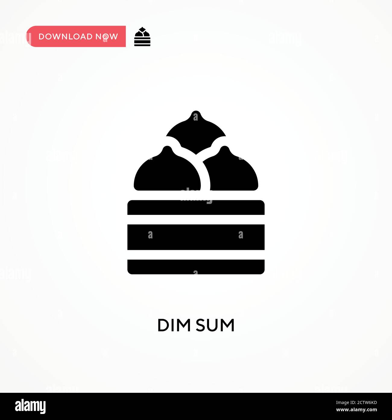 Dim sum vector icon. . Modern, simple flat vector illustration for web ...