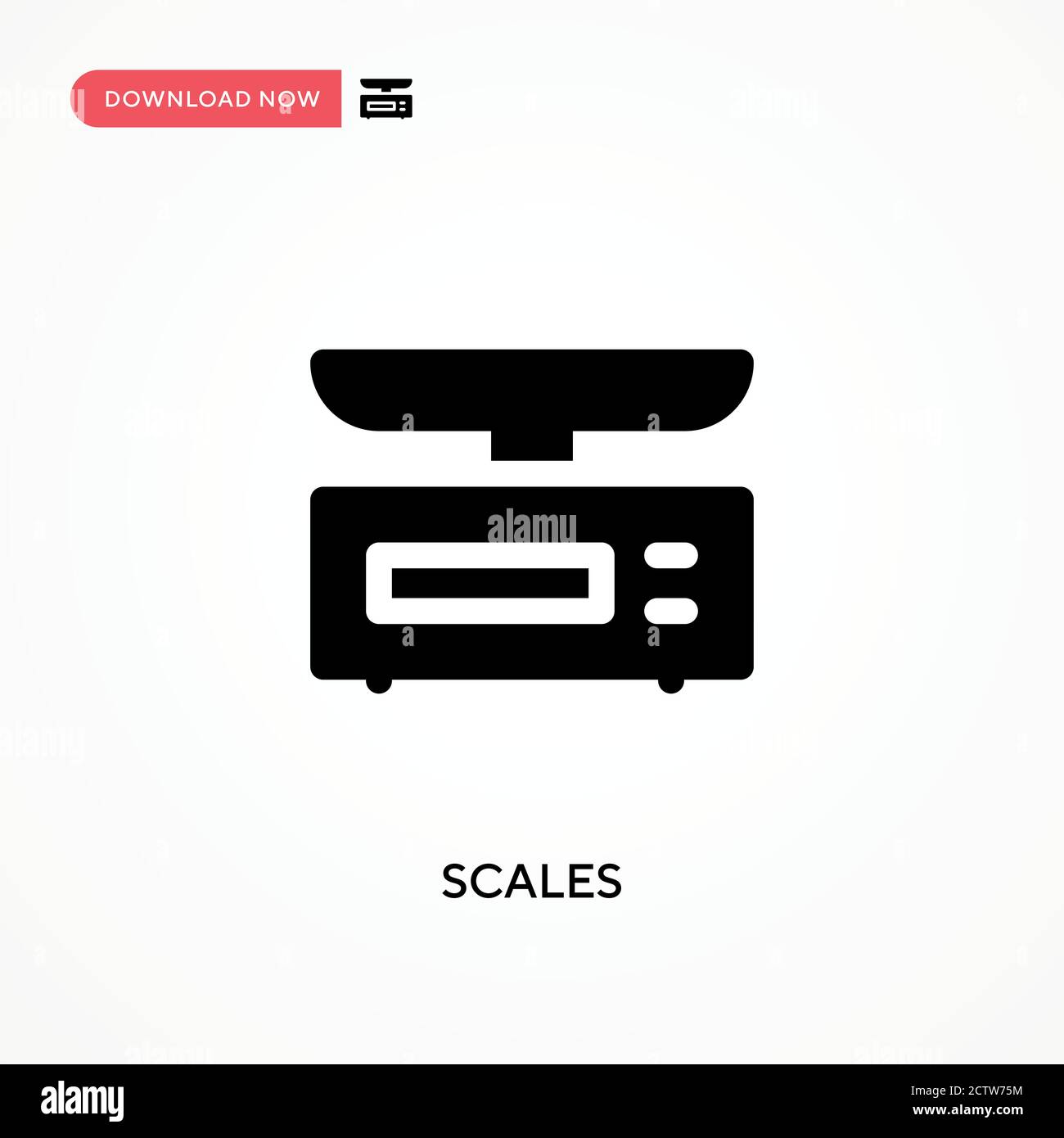 Scales vector icon. . Modern, simple flat vector illustration for web ...