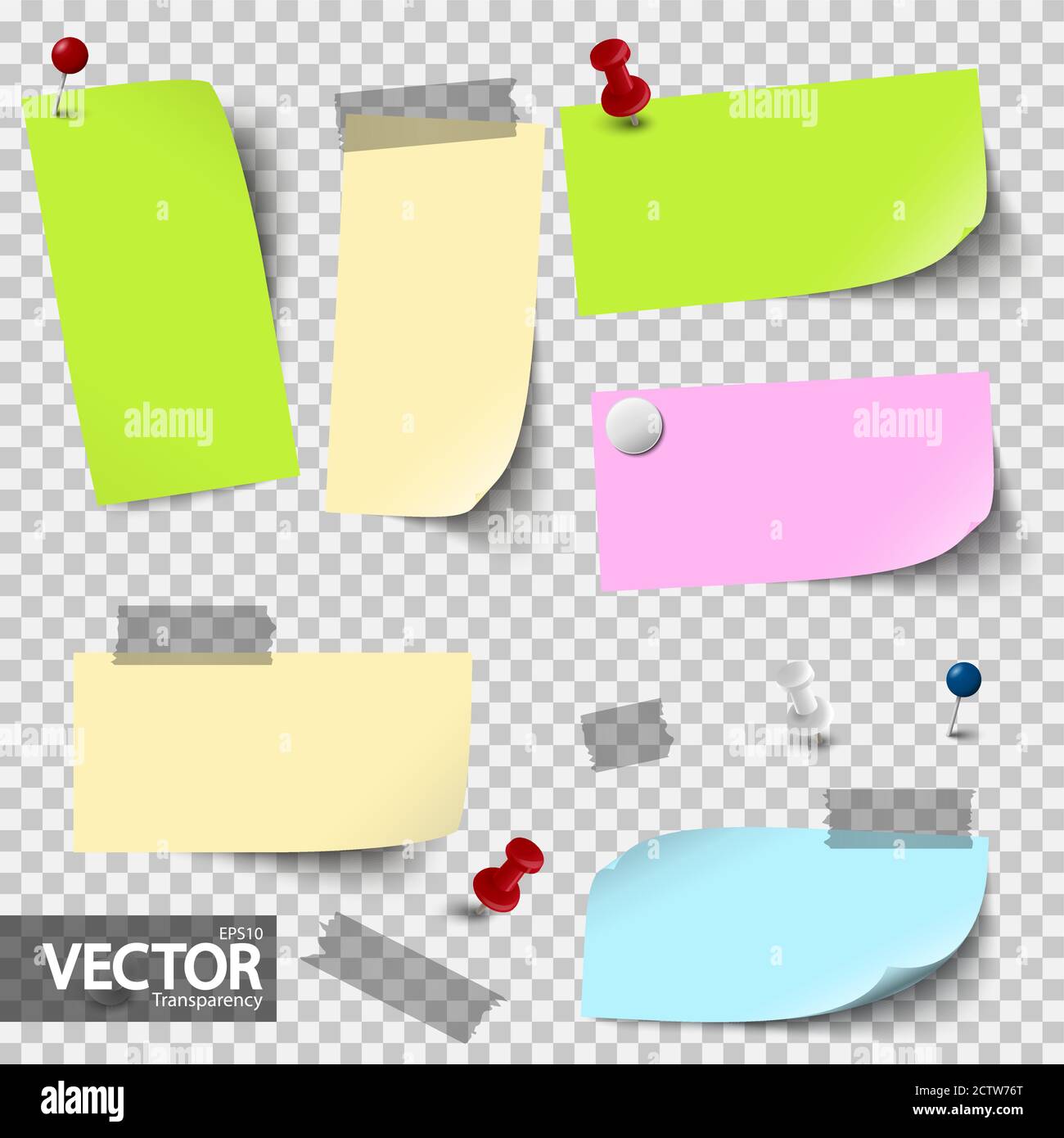 vector file of empty papers collection with different office ...