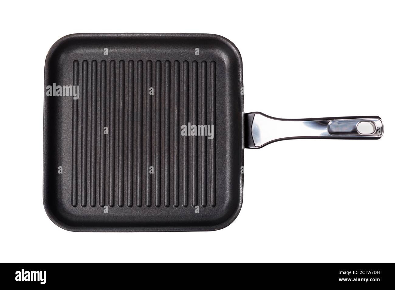 grill frying pan isolated on white background Stock Photo - Alamy