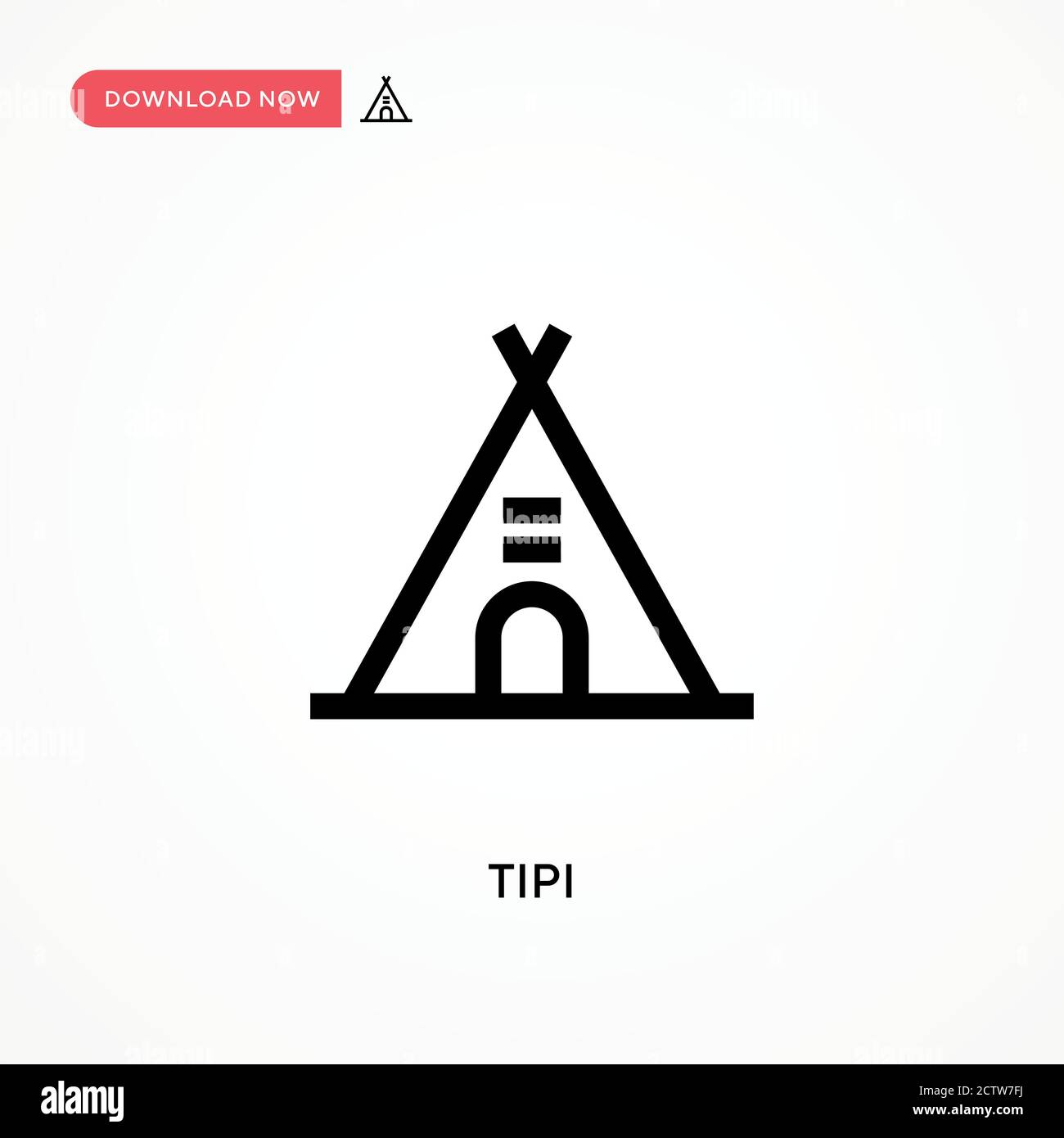 Tipi vector icon. . Modern, simple flat vector illustration for web ...