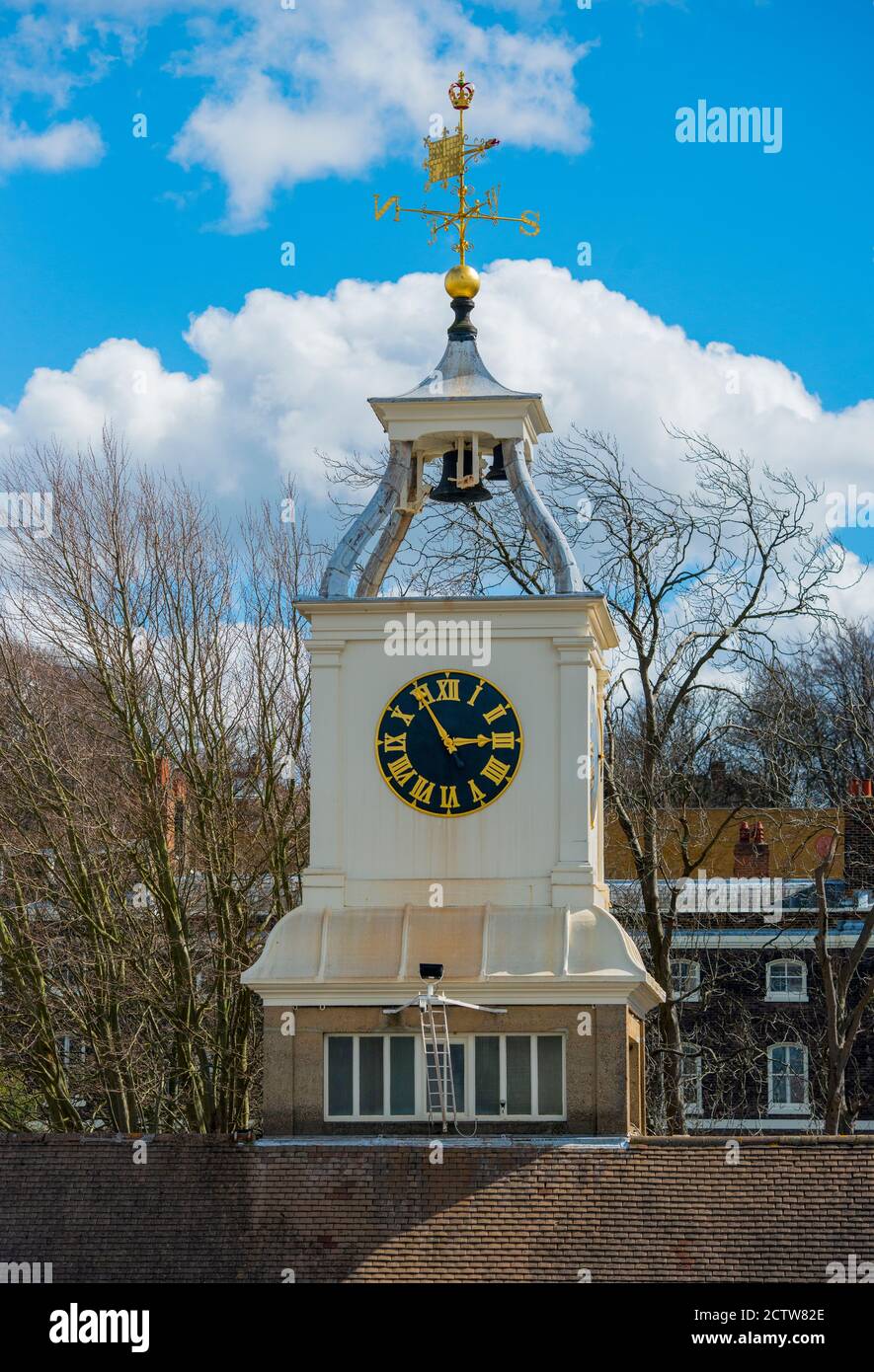 Clock tower and weather vane at Chatham Dockyard Festival of Steam and ...