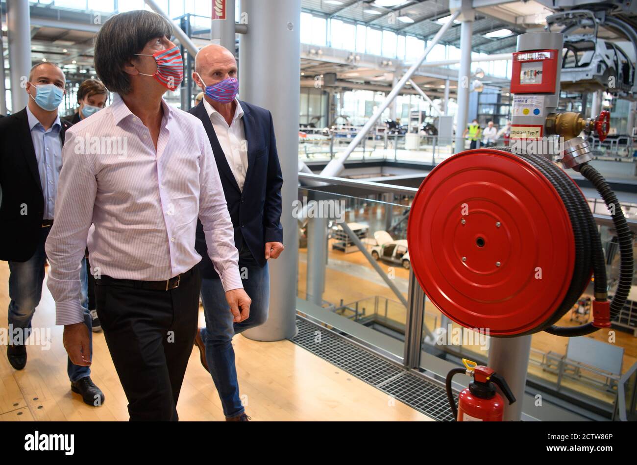Dresden, Germany. 23rd Sep, 2020. National soccer coach Joachim Löw (M ...