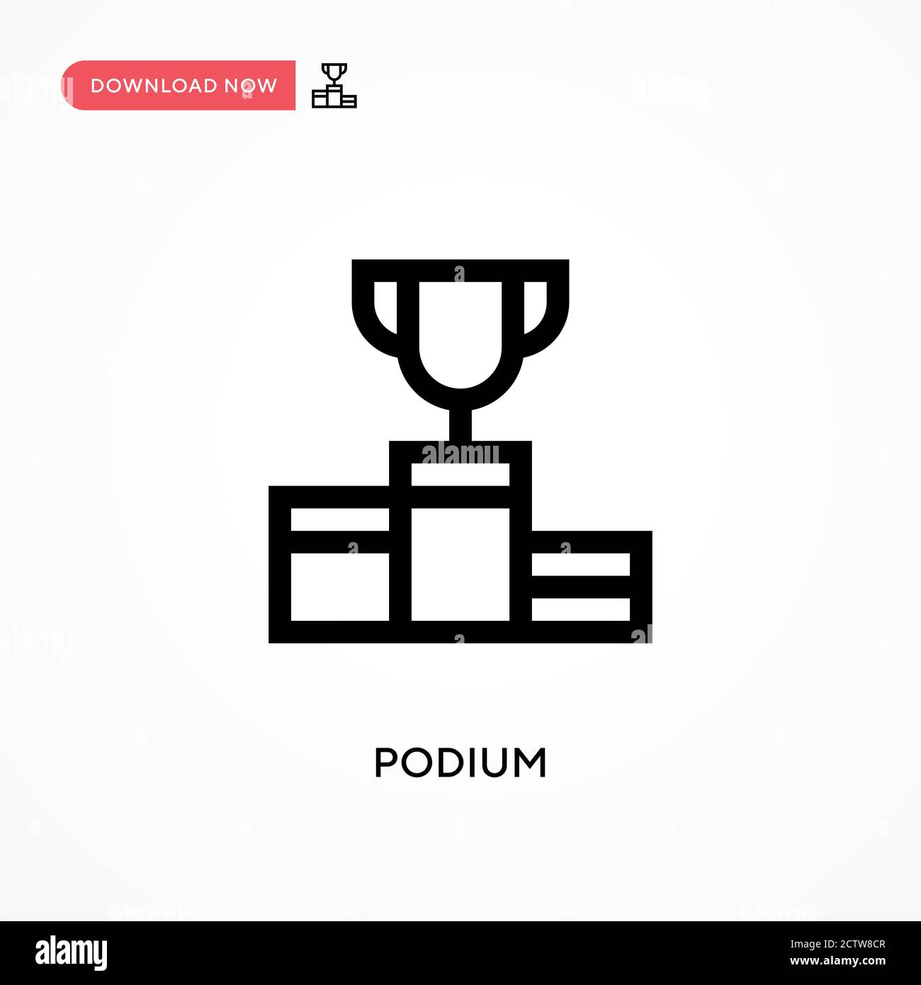 Podium vector icon. . Modern, simple flat vector illustration for web ...