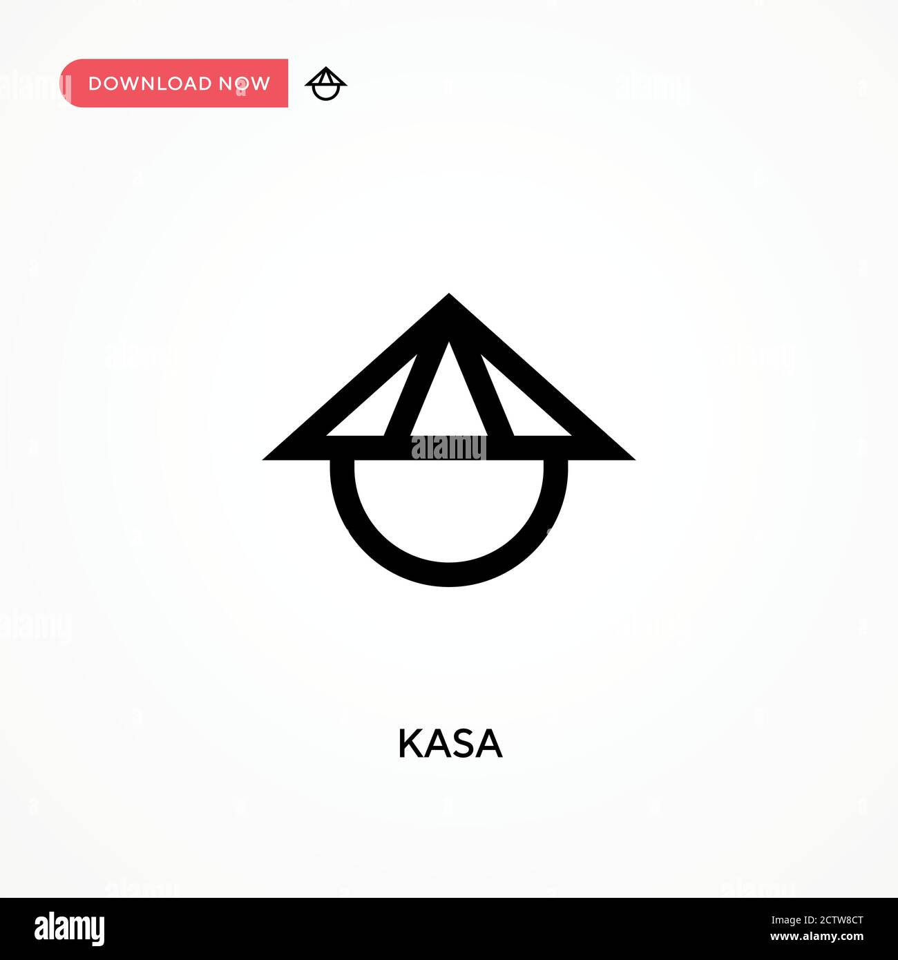 Kasa vector icon. . Modern, simple flat vector illustration for web ...