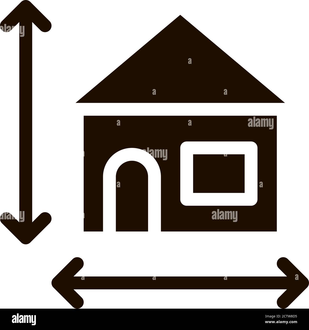 House at height Stock Vector Images - Alamy