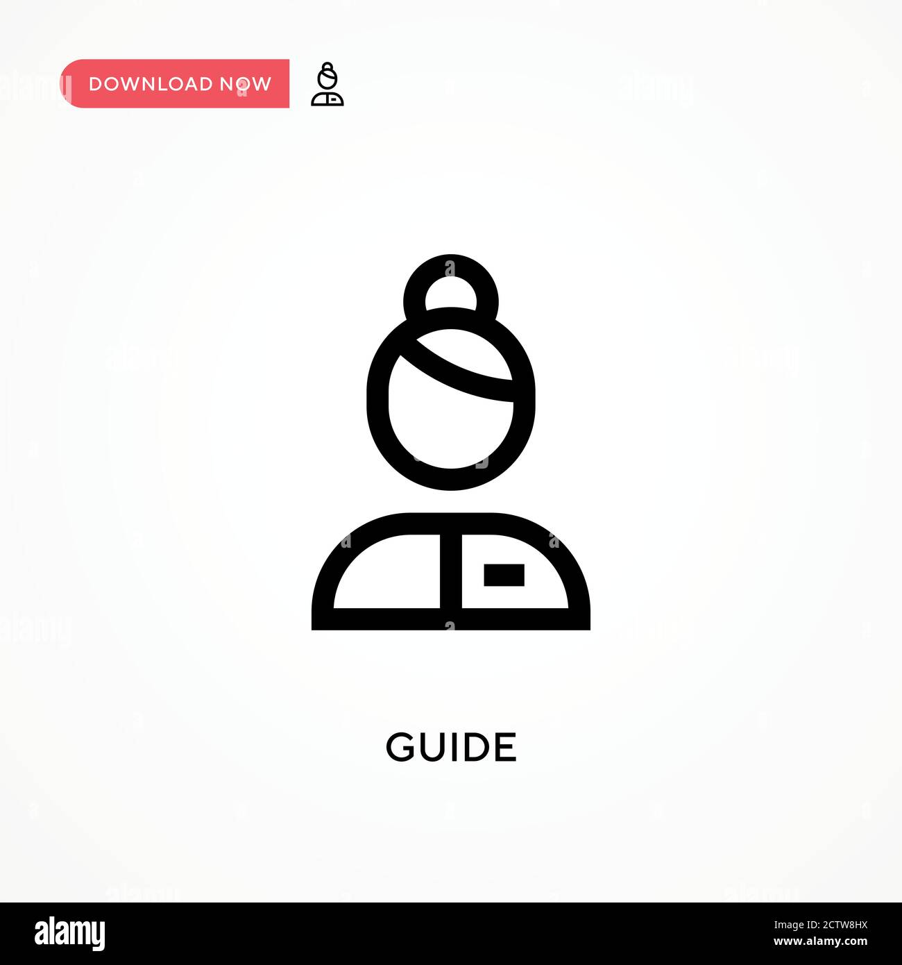 Guide vector icon. . Modern, simple flat vector illustration for web ...