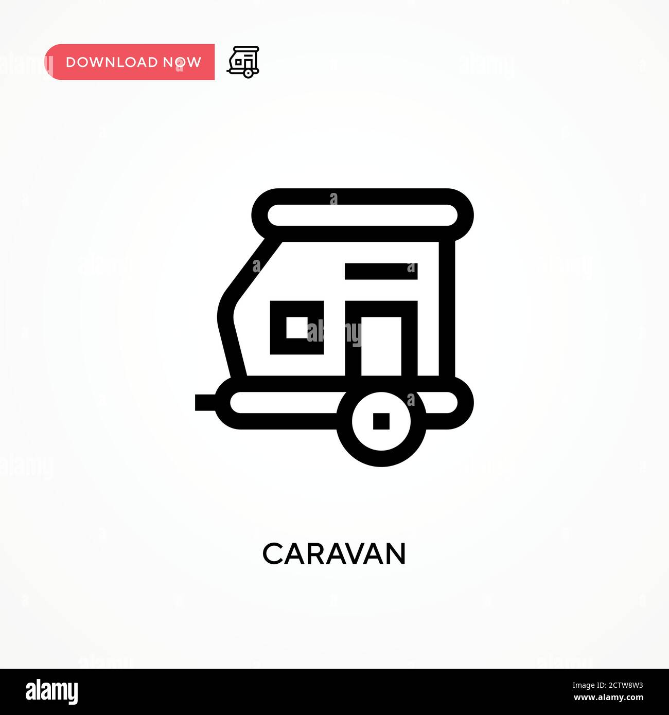Caravan vector icon. . Modern, simple flat vector illustration for web ...