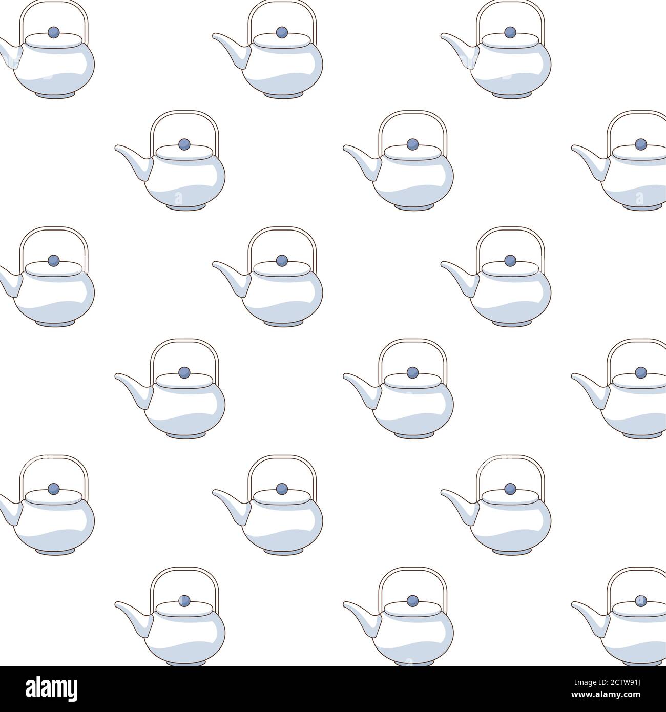 chinese teapots ceramic pattern background vector illustration design ...