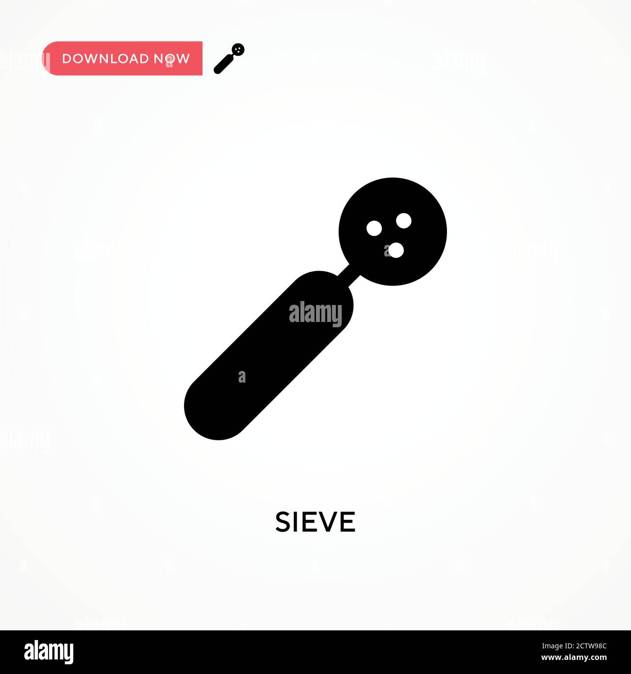 Sieving flour Stock Vector Images - Alamy