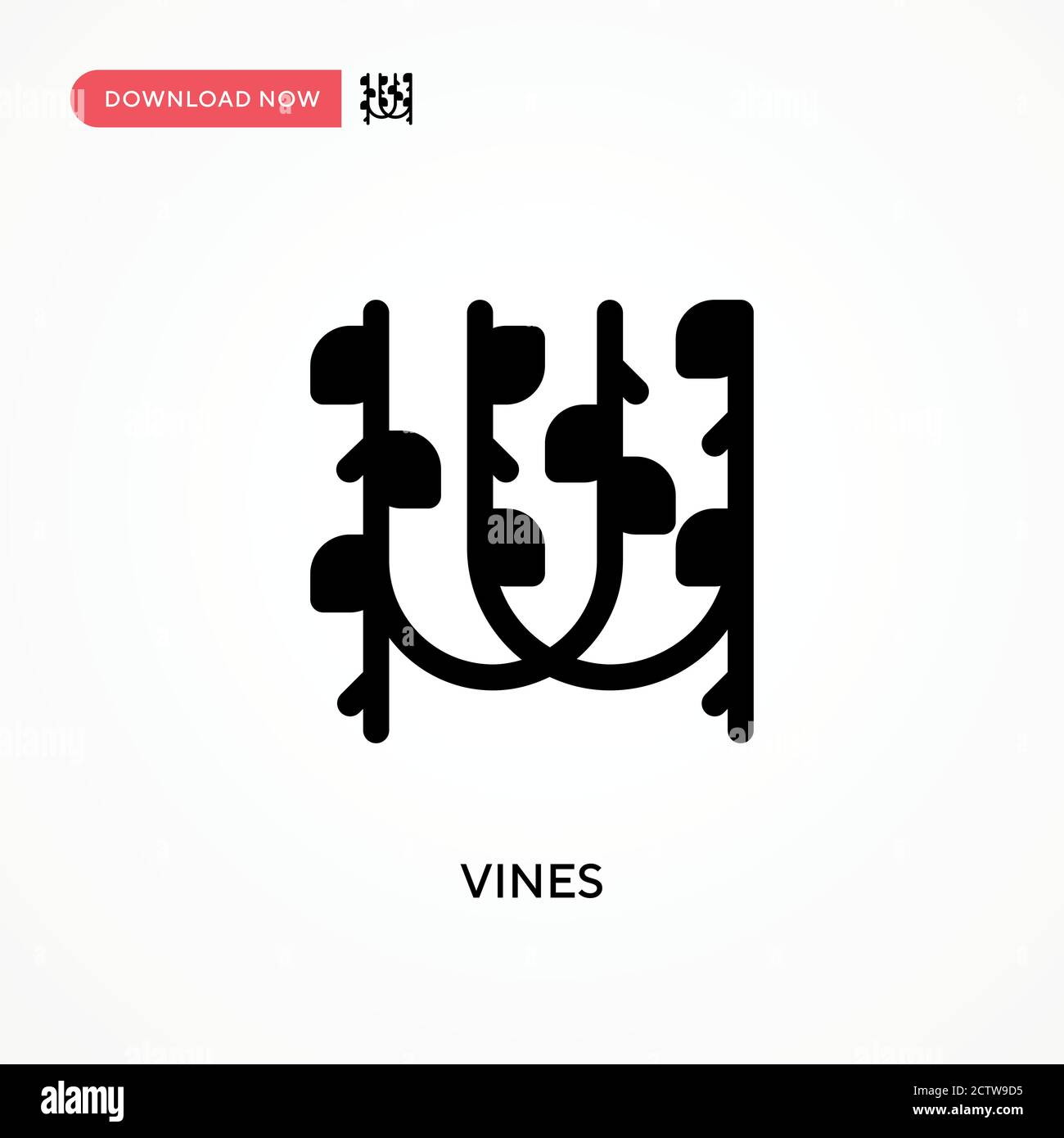 Vines vector icon. . Modern, simple flat vector illustration for web site or mobile app Stock ...