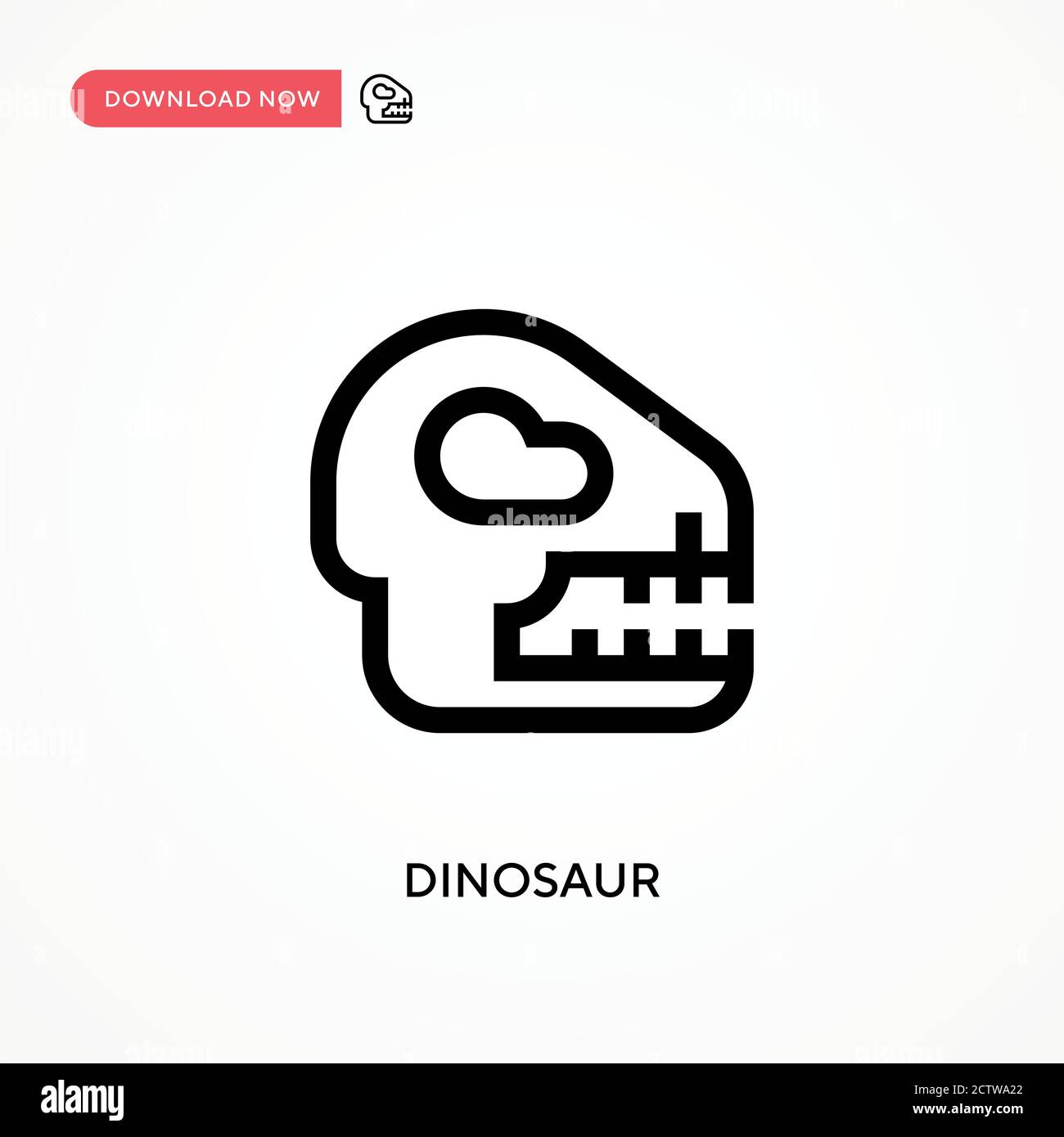 Dinosaur vector icon. . Modern, simple flat vector illustration for web ...