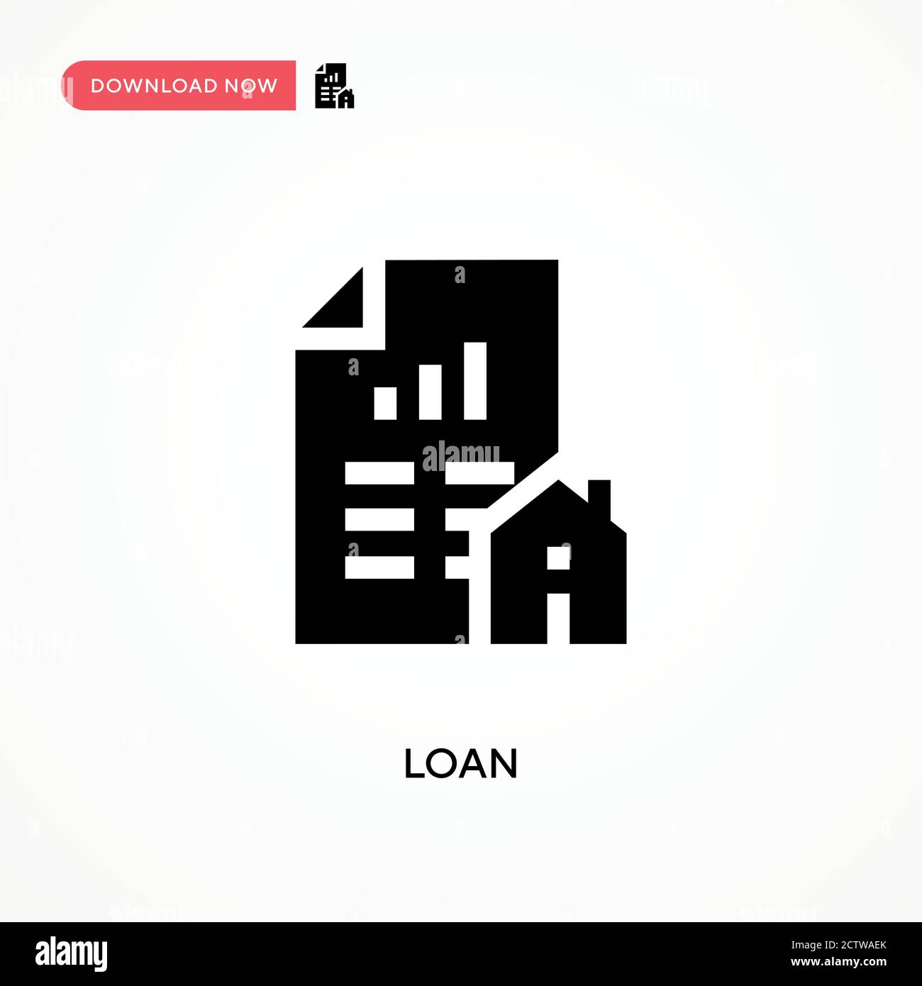Loan vector icon. . Modern, simple flat vector illustration for web ...
