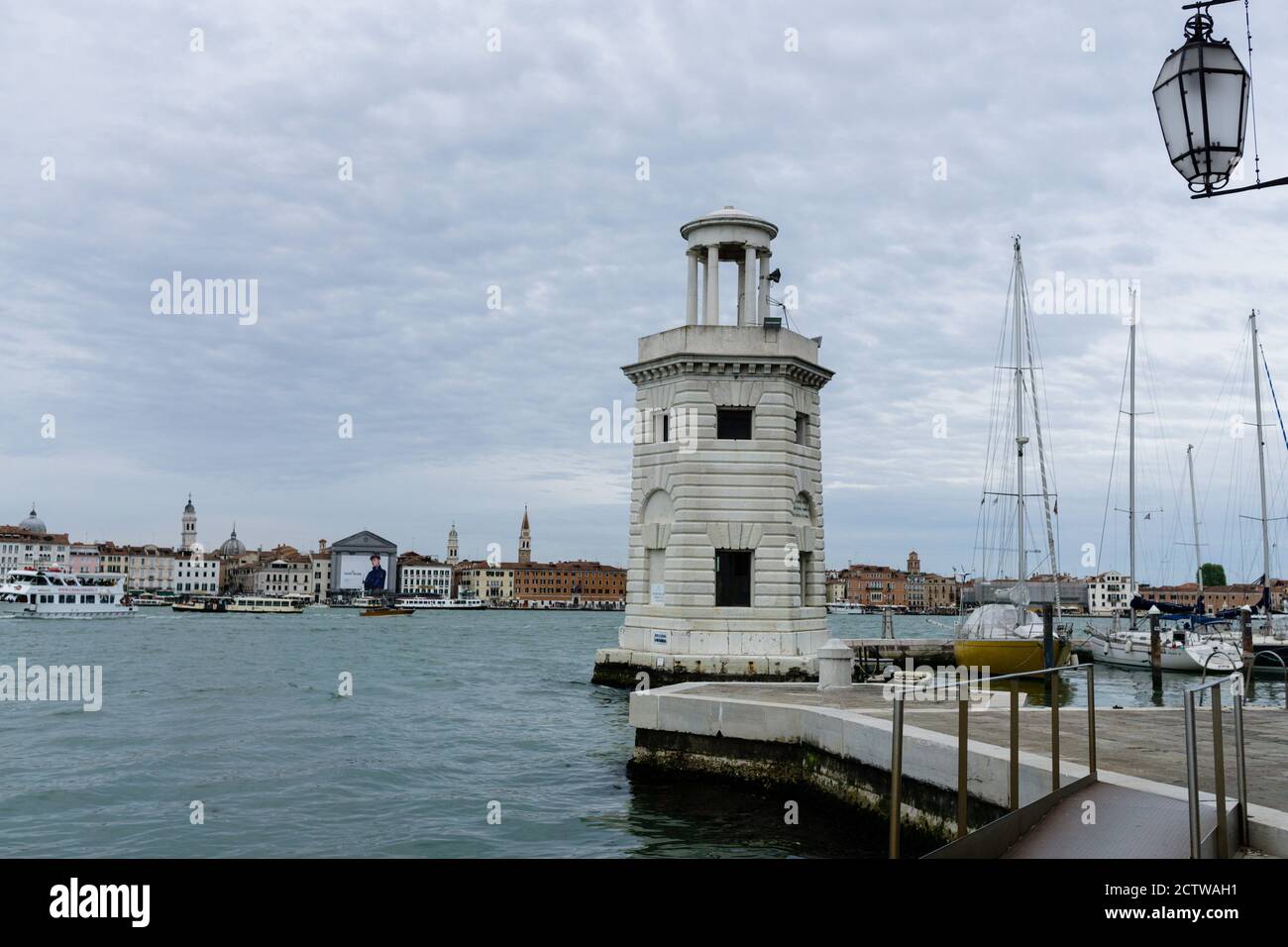 Lighthouse in a port in Venice, Italy Stock Photo - Alamy