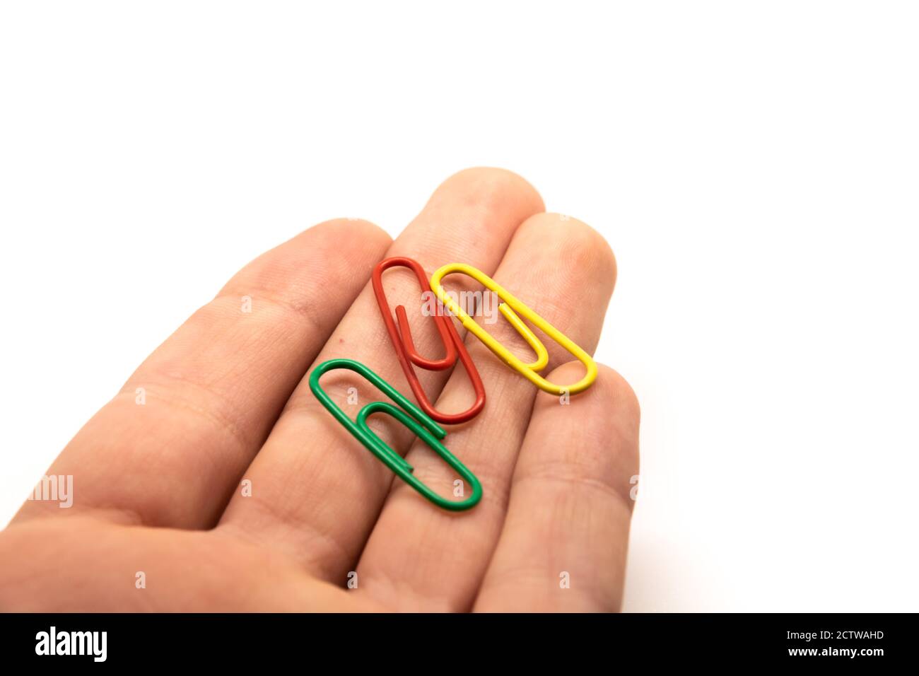 White paper red paperclip attached hi-res stock photography and images ...
