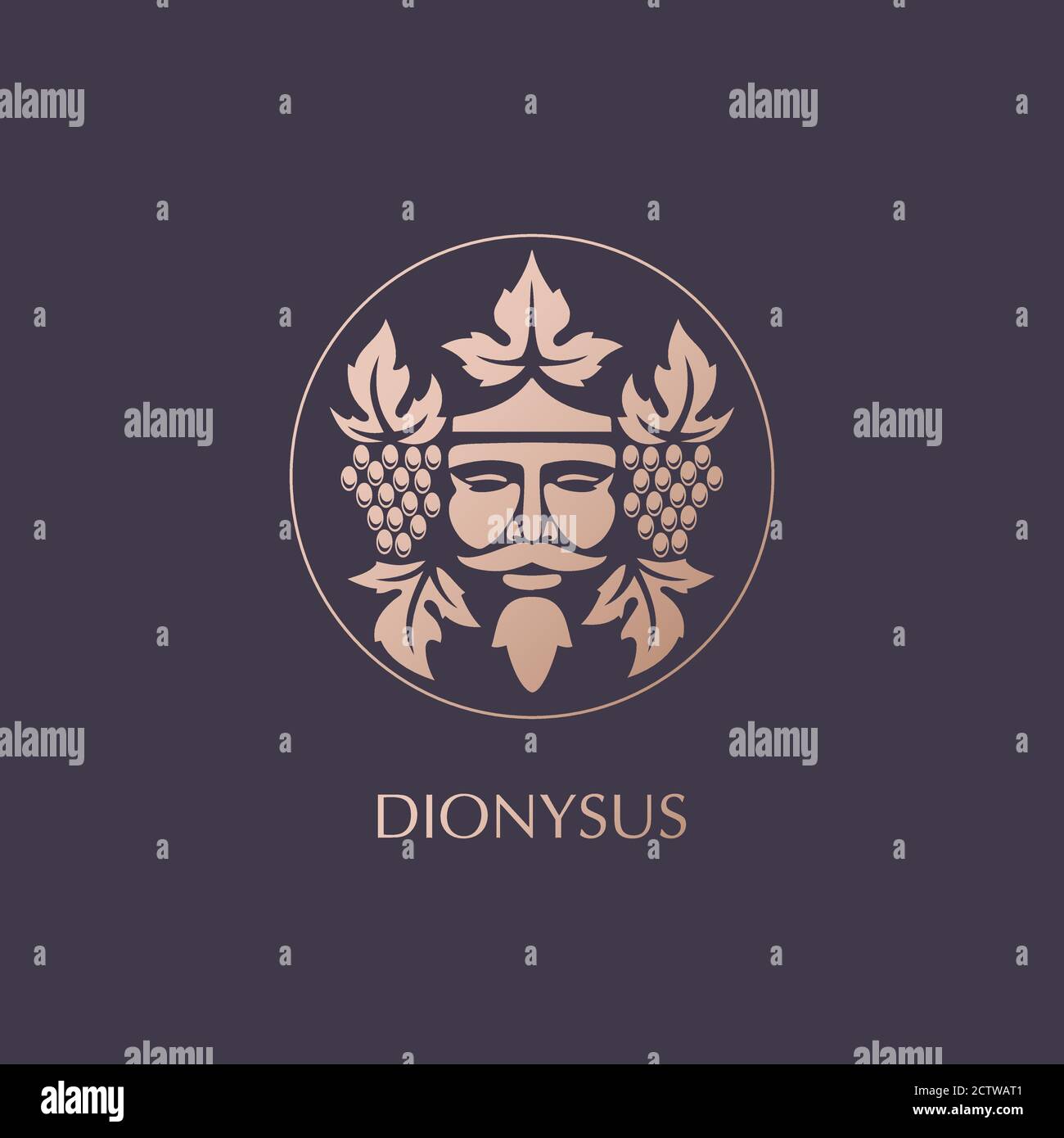 The symbol of bacchus Stock Vector Images - Alamy