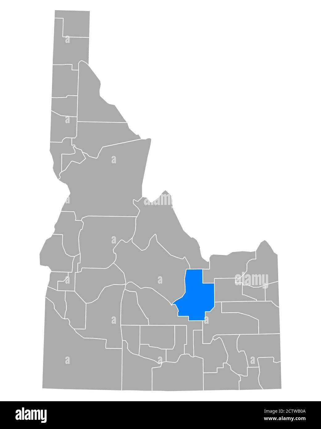 Butte county map hi-res stock photography and images - Alamy
