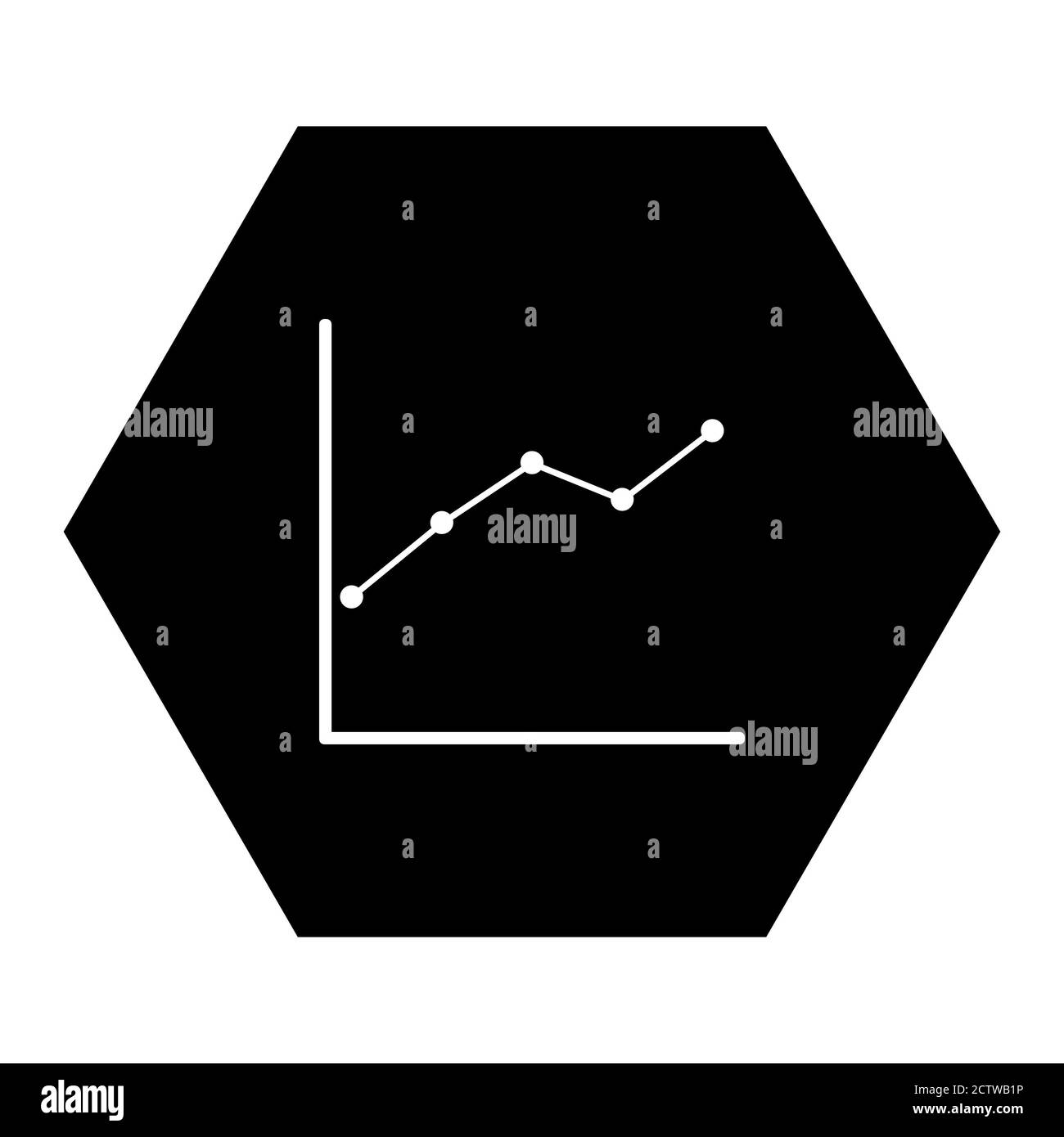 Chart and hexagon Stock Photo - Alamy