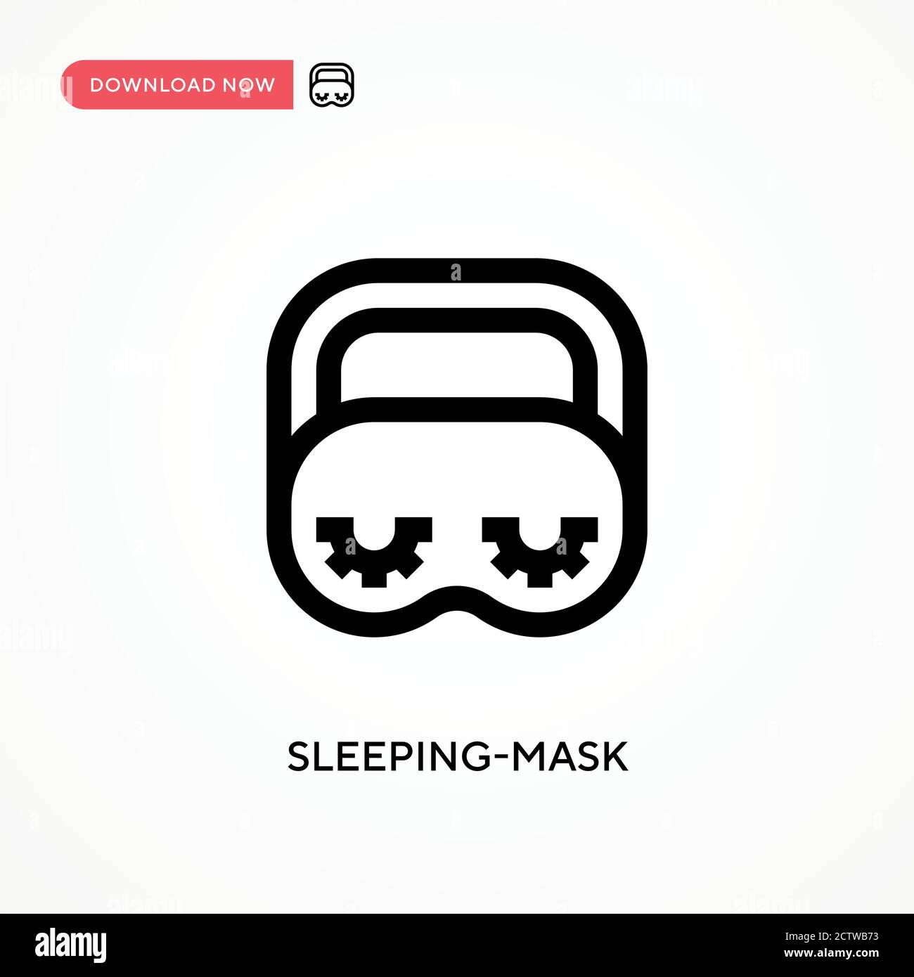 Sleeping-mask vector icon. . Modern, simple flat vector illustration ...