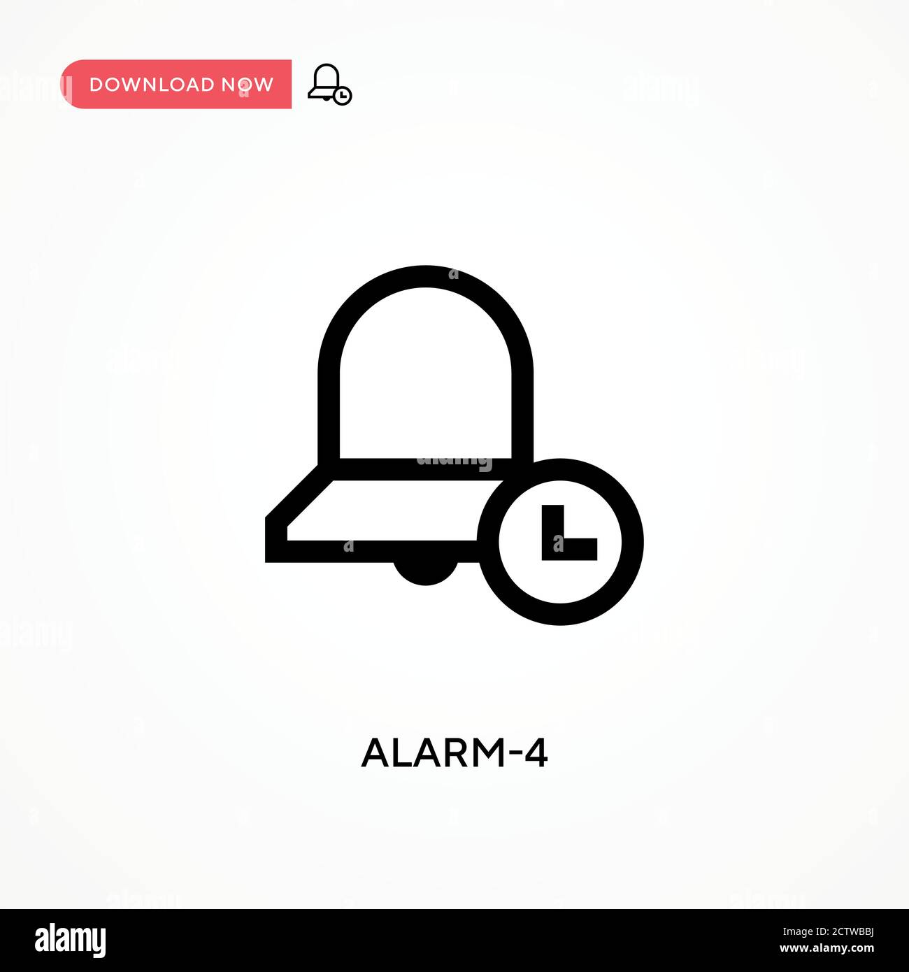 Alarm-4 vector icon. . Modern, simple flat vector illustration for web ...