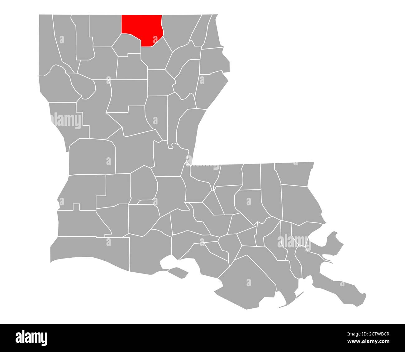 Map of Union in Louisiana Stock Photo - Alamy