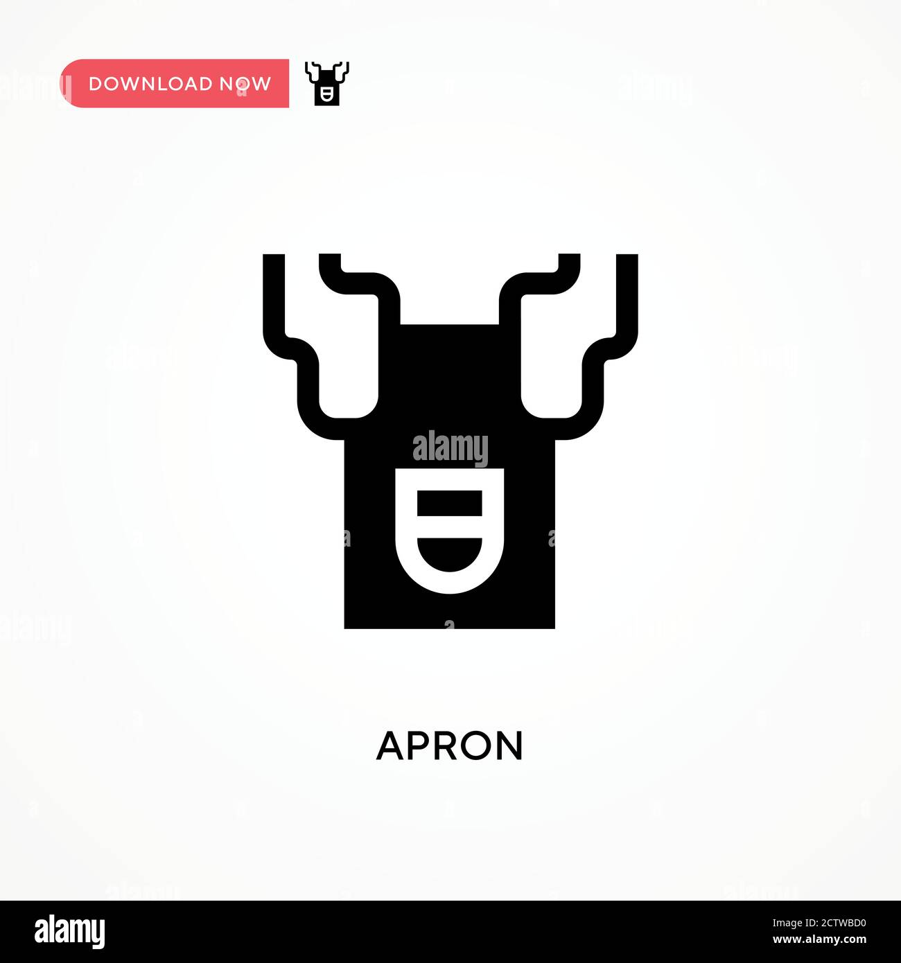 Apron vector icon. . Modern, simple flat vector illustration for web ...