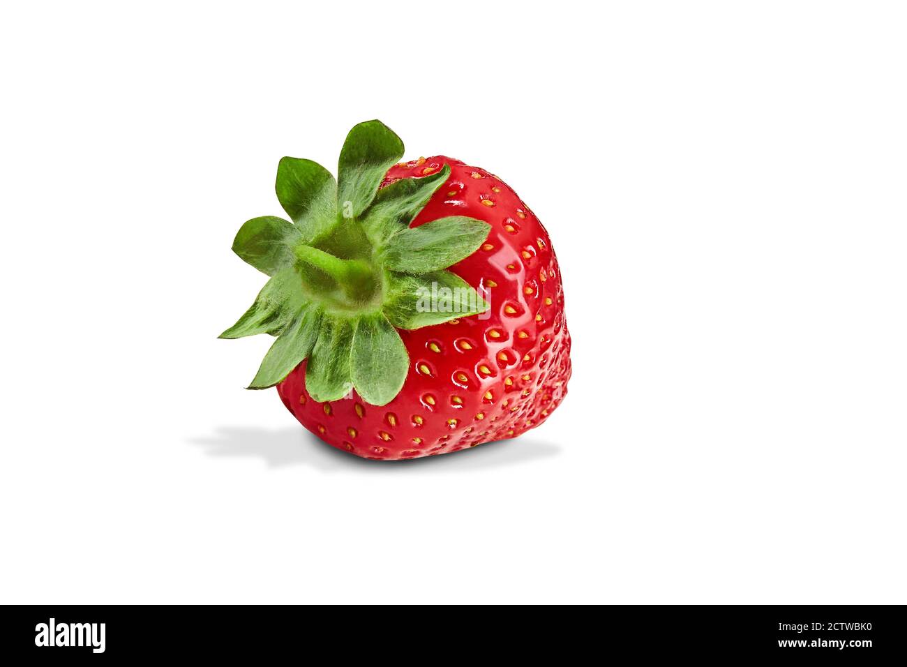Delicious strawberry isolated on white background. Summer harvest ...