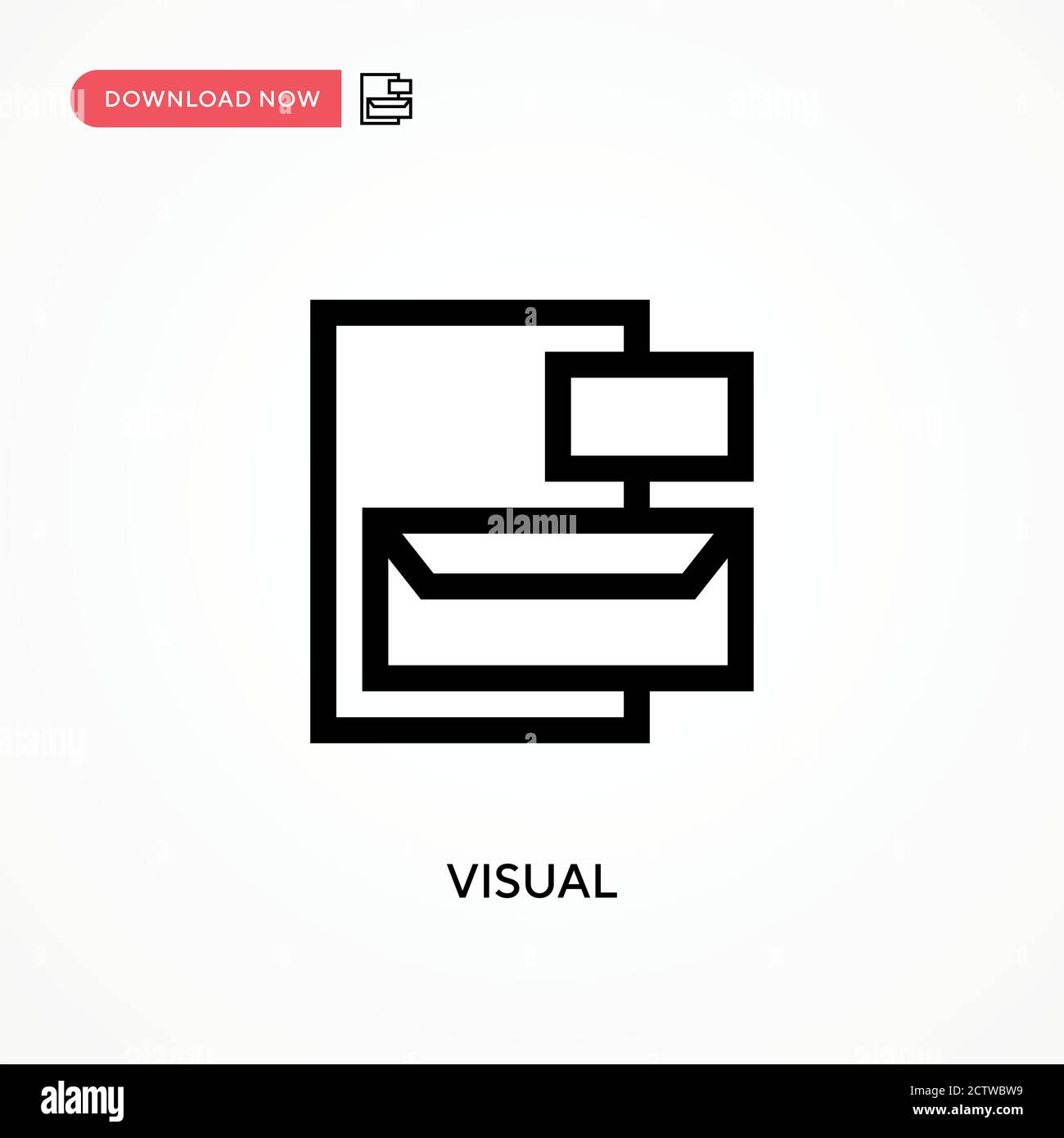 Visual vector icon. . Modern, simple flat vector illustration for web ...