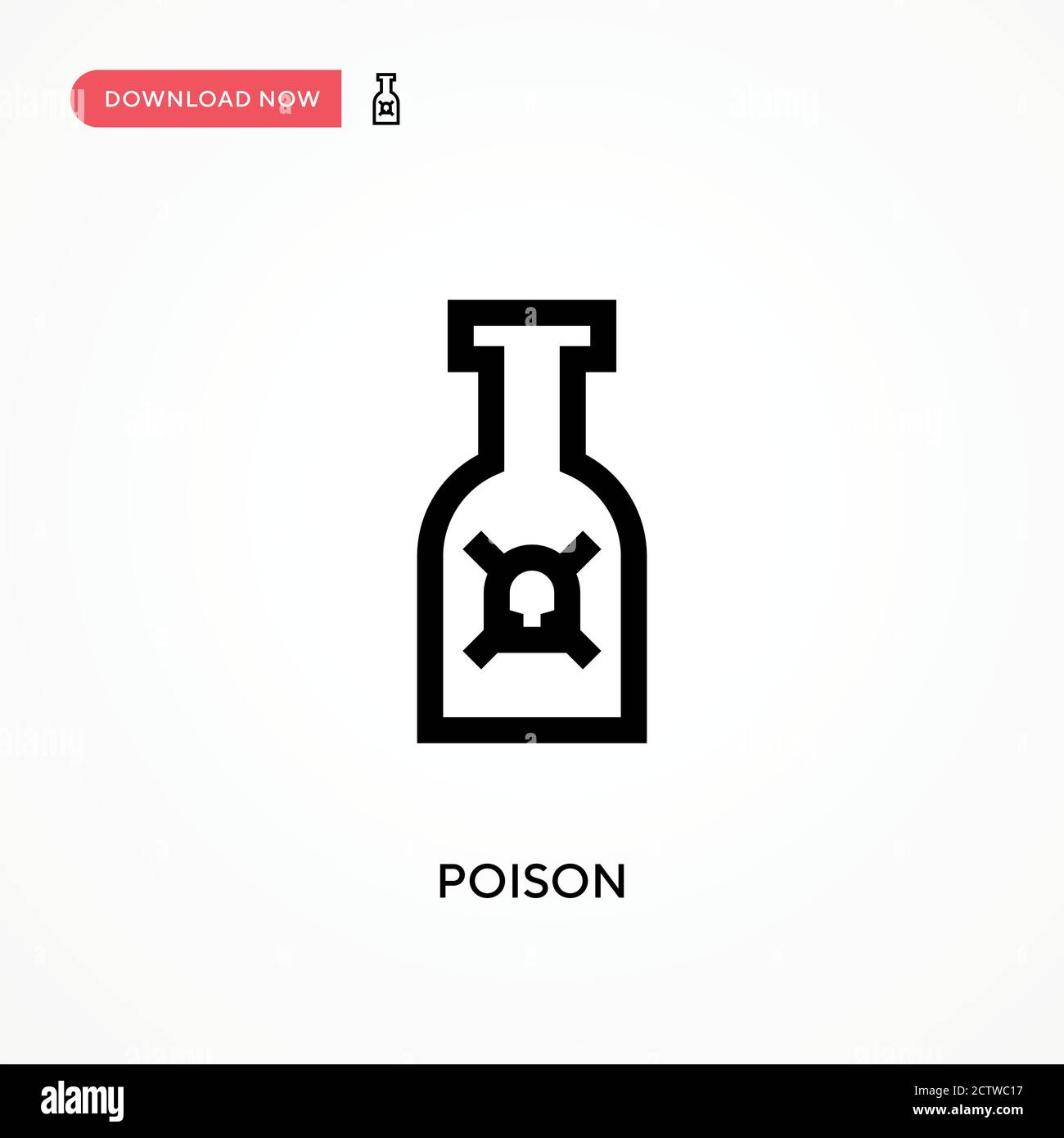 Poison vector icon. . Modern, simple flat vector illustration for web ...