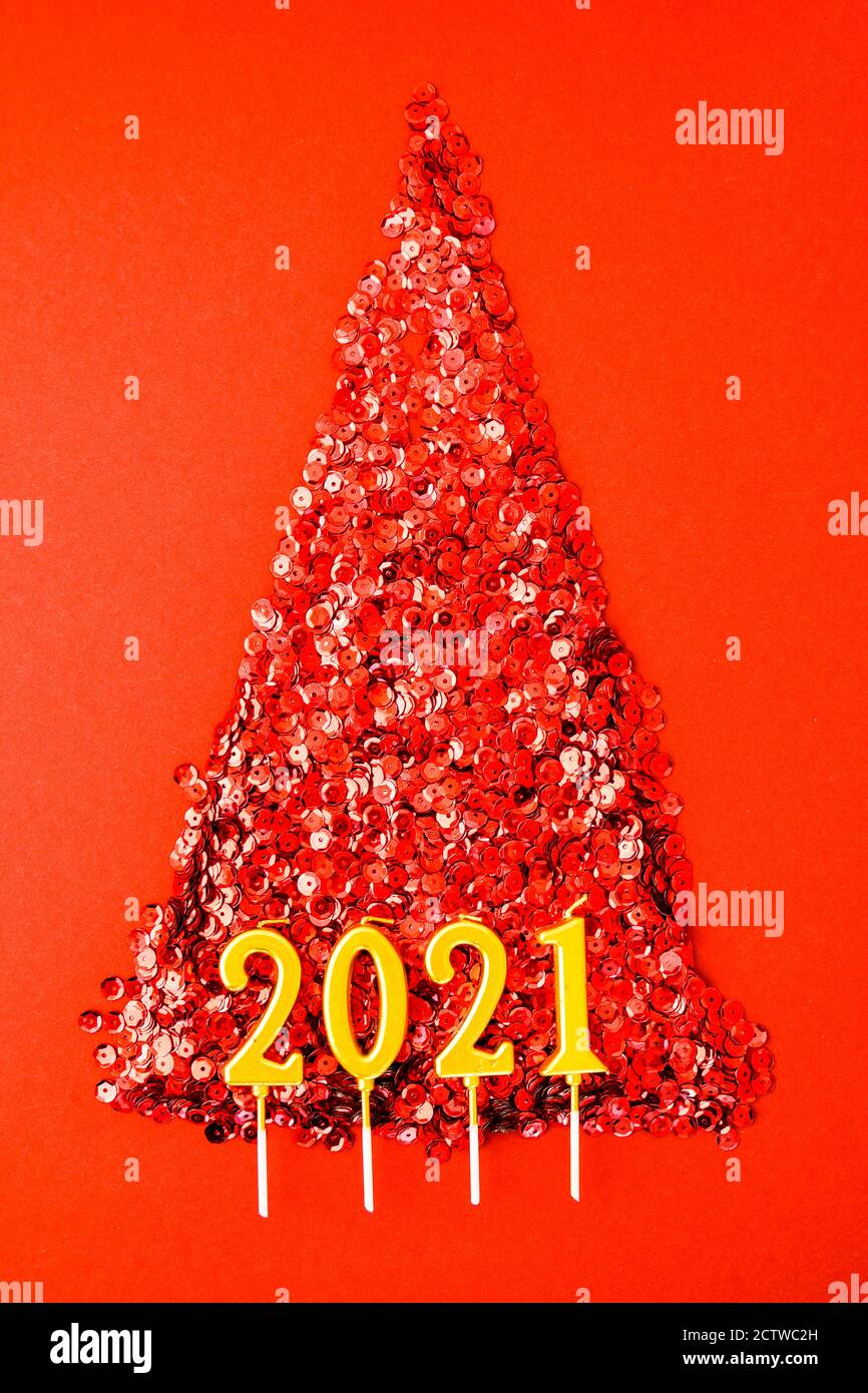 Red christmas tree made serpentine hi-res stock photography and images ...