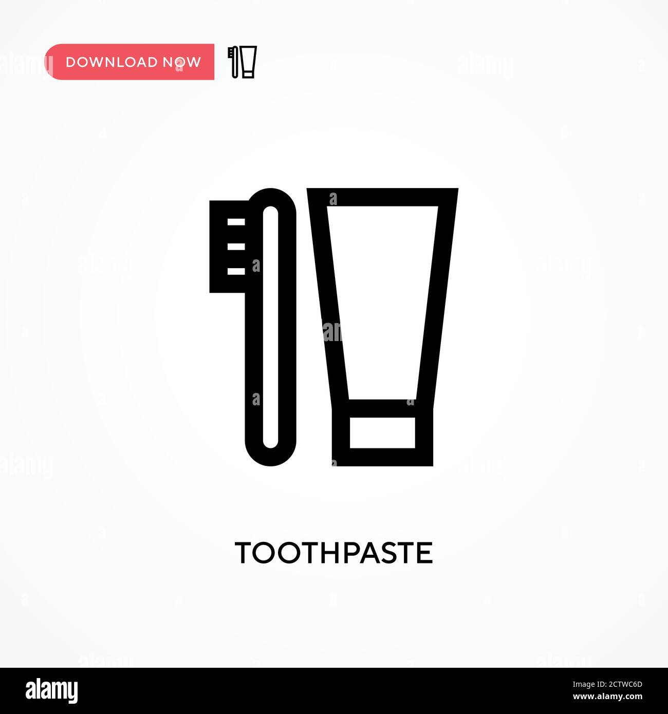 Toothpaste vector icon. . Modern, simple flat vector illustration for ...