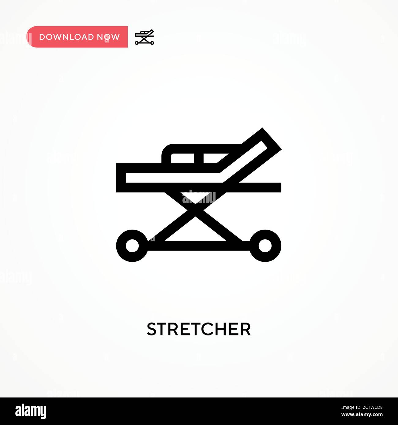 Stretcher vector icon. . Modern, simple flat vector illustration for ...