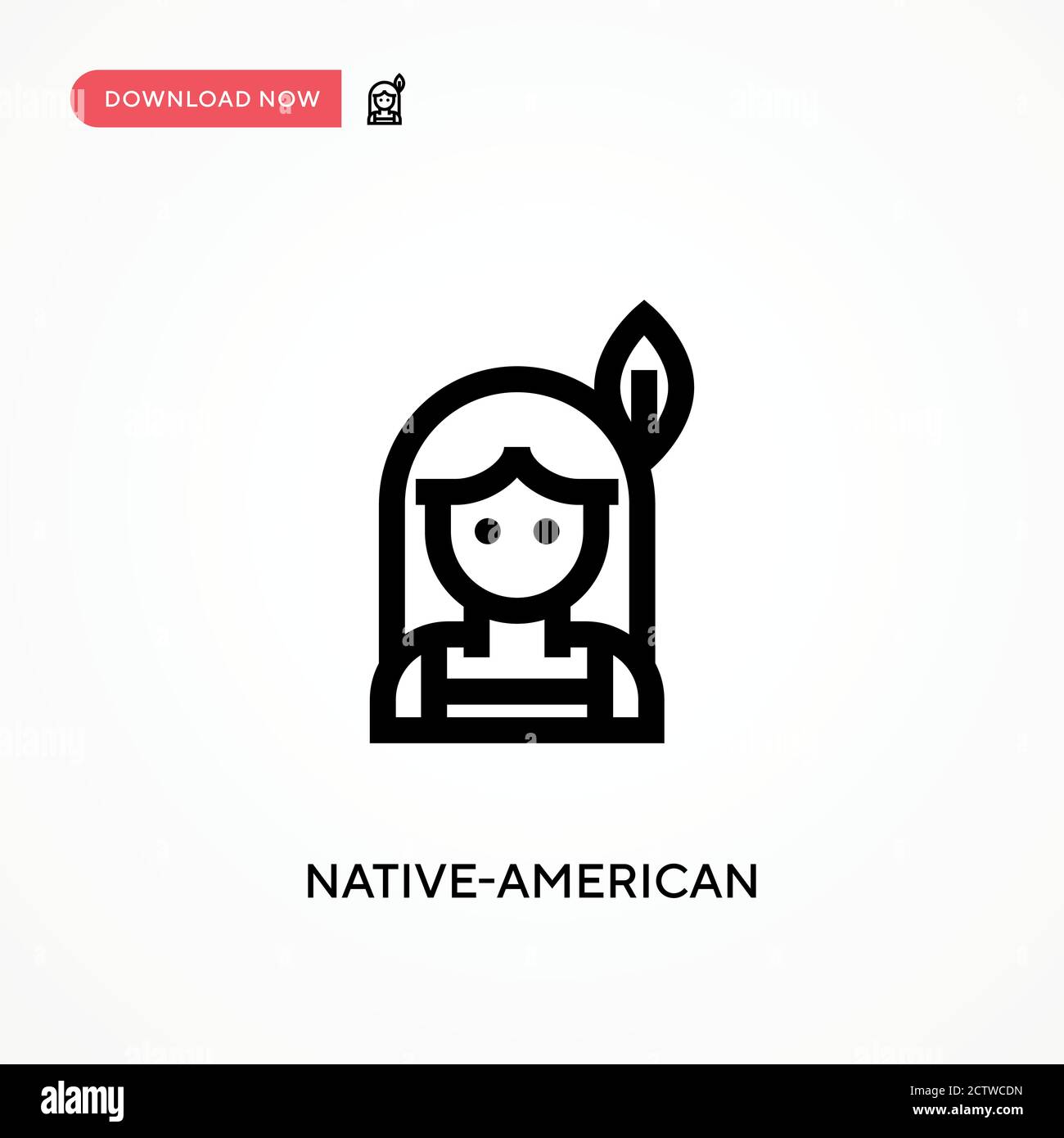 Native-american vector icon. . Modern, simple flat vector illustration ...