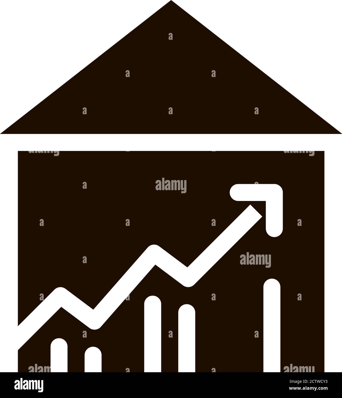 Building House And Arrow Vector Icon Stock Vector Image & Art - Alamy