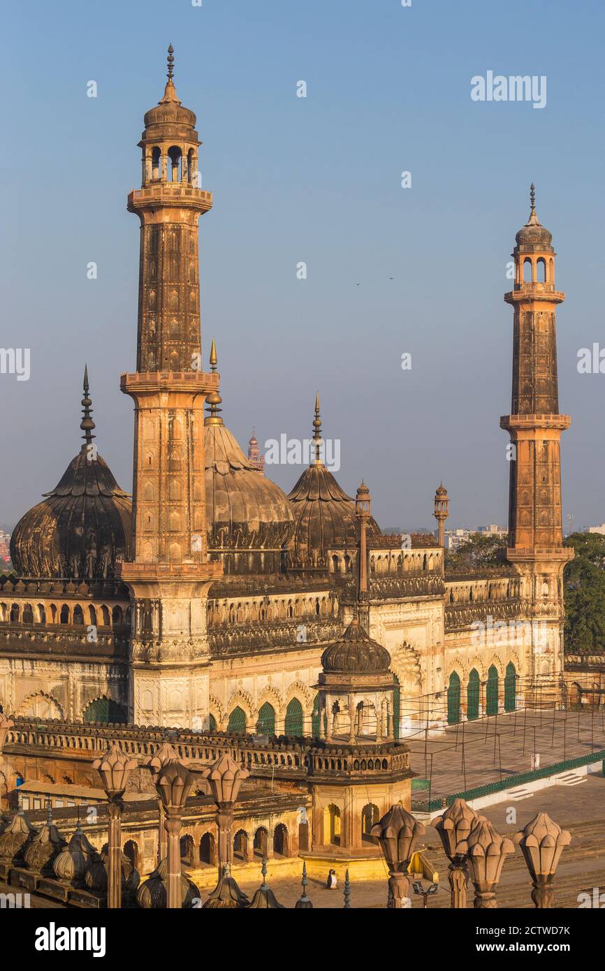 India, Uttar Pradesh, Lucknow, Asifi Mosque at Bara Imambara complex ...