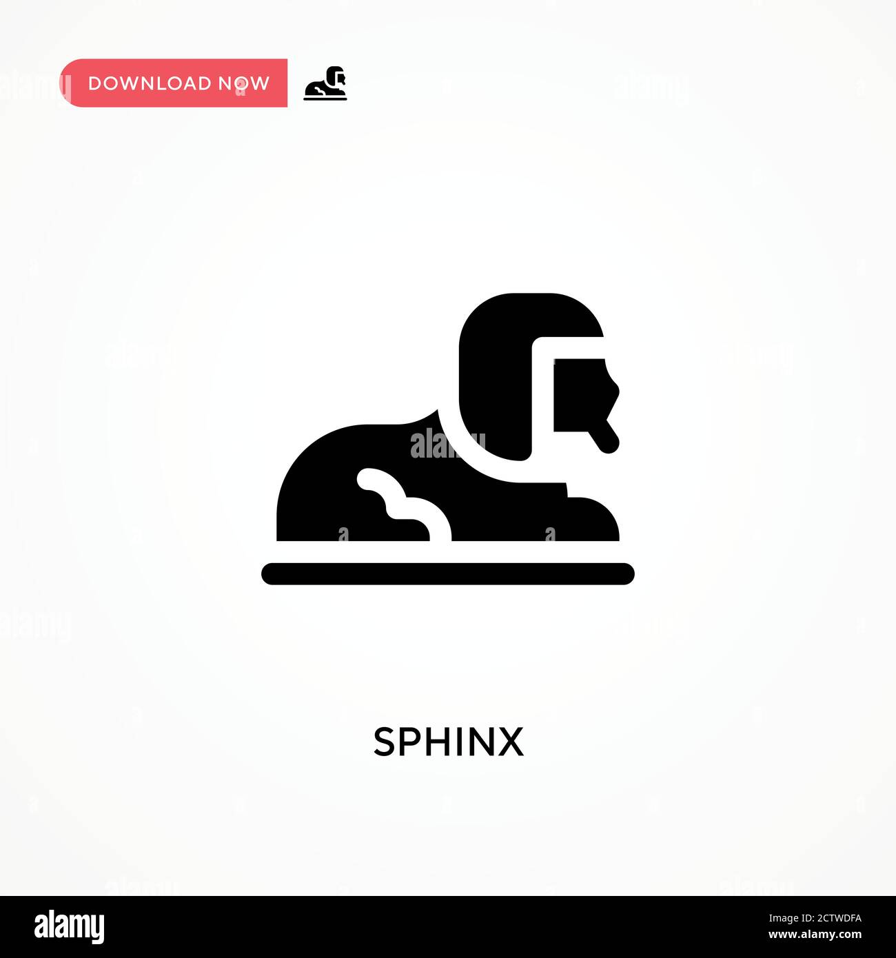 Sphinx vector icon. . Modern, simple flat vector illustration for web ...