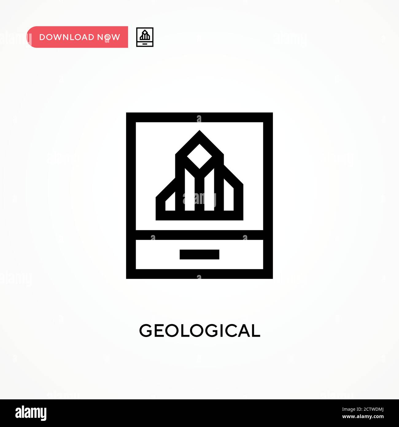 Geological vector icon. . Modern, simple flat vector illustration for ...
