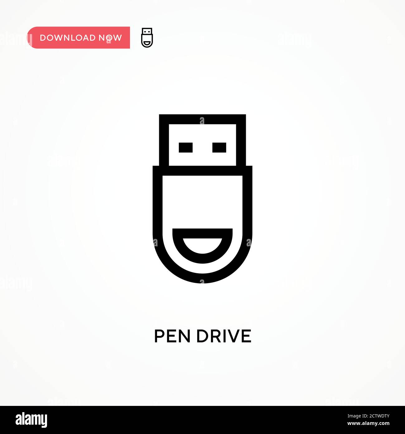Pen drive vector icon. . Modern, simple flat vector illustration for ...