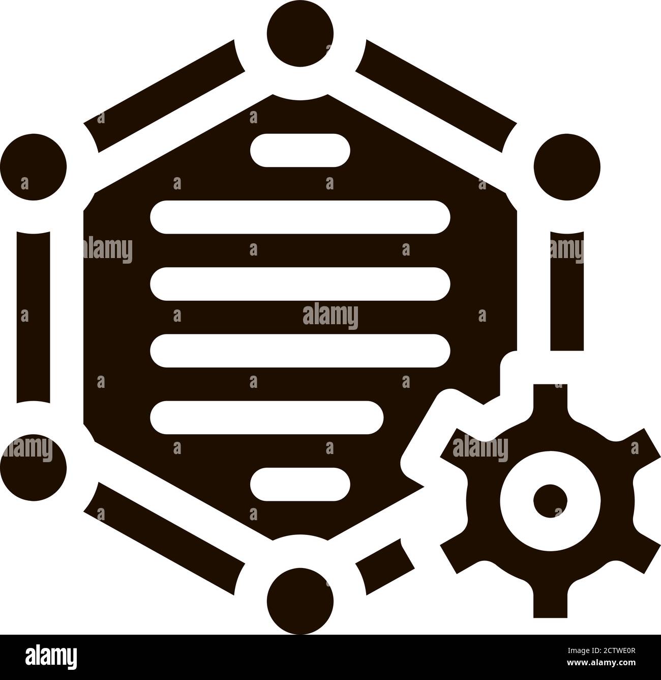 Artificial Graphene Technology Vector Sign Icon Stock Vector Image ...