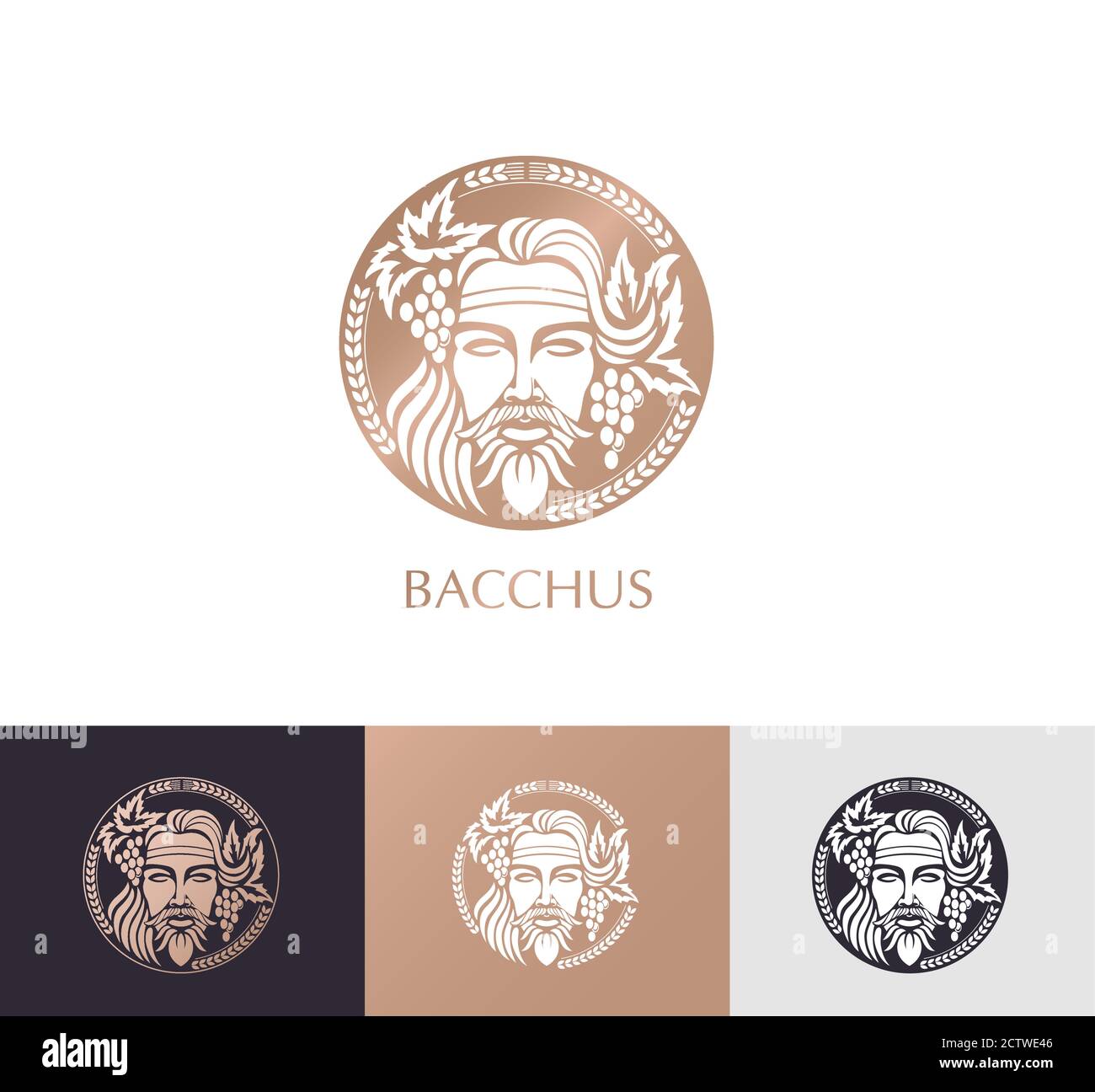 The symbol of bacchus Stock Vector Images - Alamy