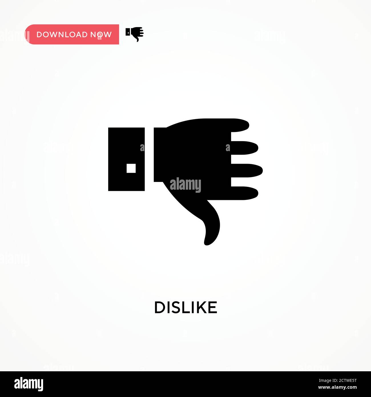 Dislike vector icon. . Modern, simple flat vector illustration for web ...