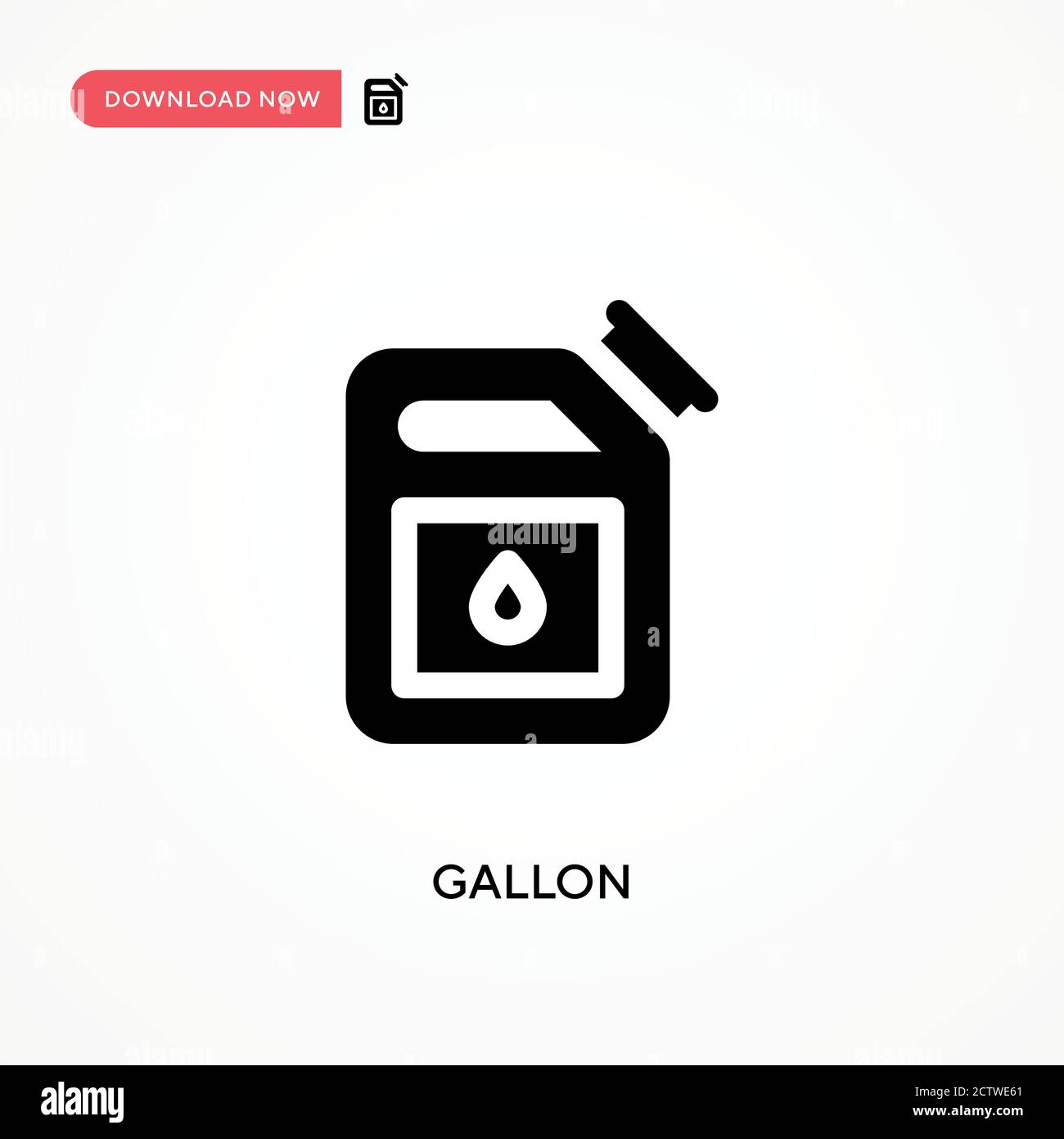 Gallon vector icon. . Modern, simple flat vector illustration for web ...