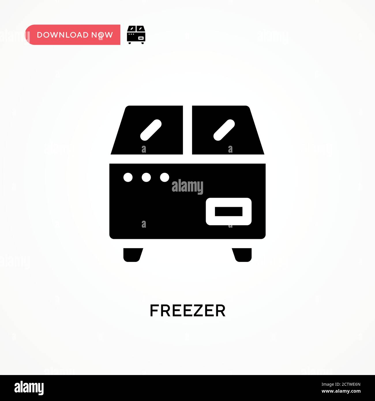 Freezer vector icon. . Modern, simple flat vector illustration for web ...