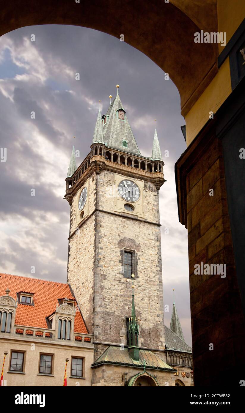 Prague astronomical clock tower hi-res stock photography and images - Alamy