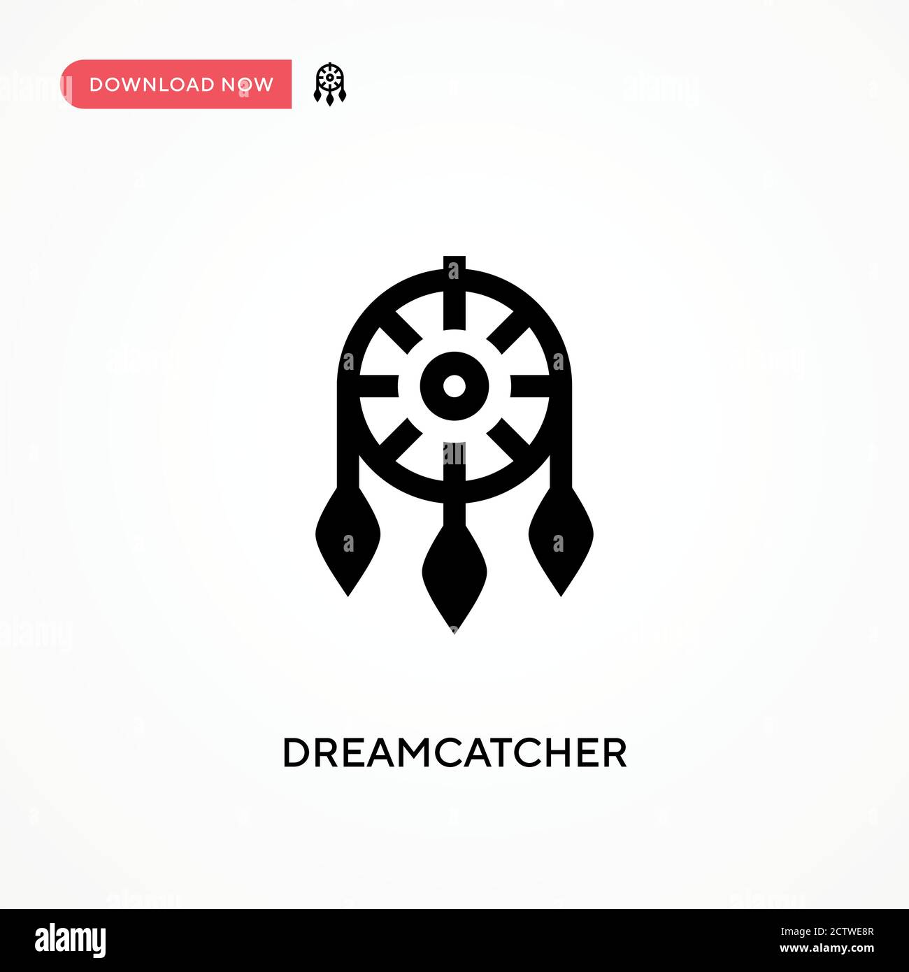 Dreamcatcher vector icon. . Modern, simple flat vector illustration for ...